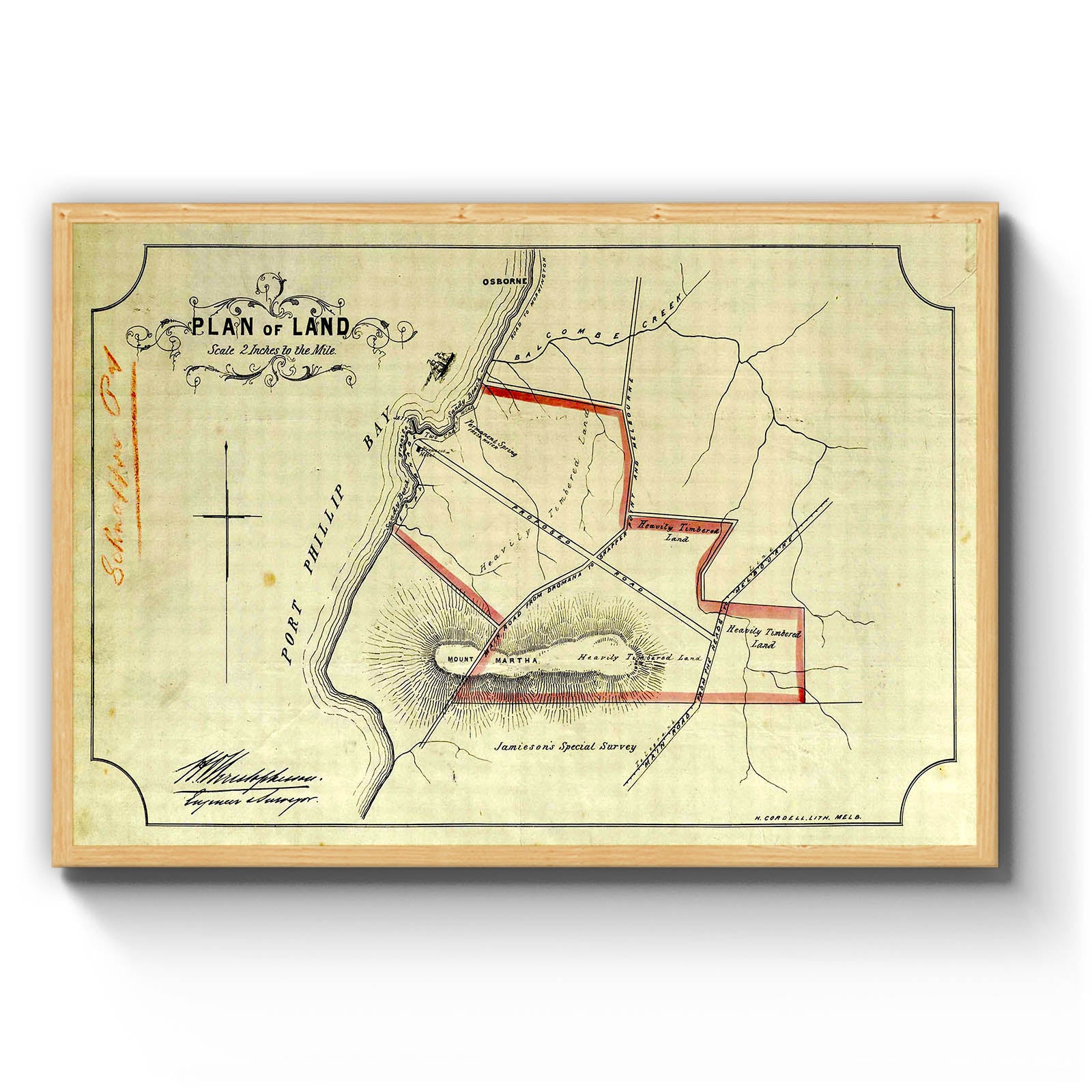 Mount Martha, Victoria Australia Vintage Map #9 (186-?) – Vintage Maps