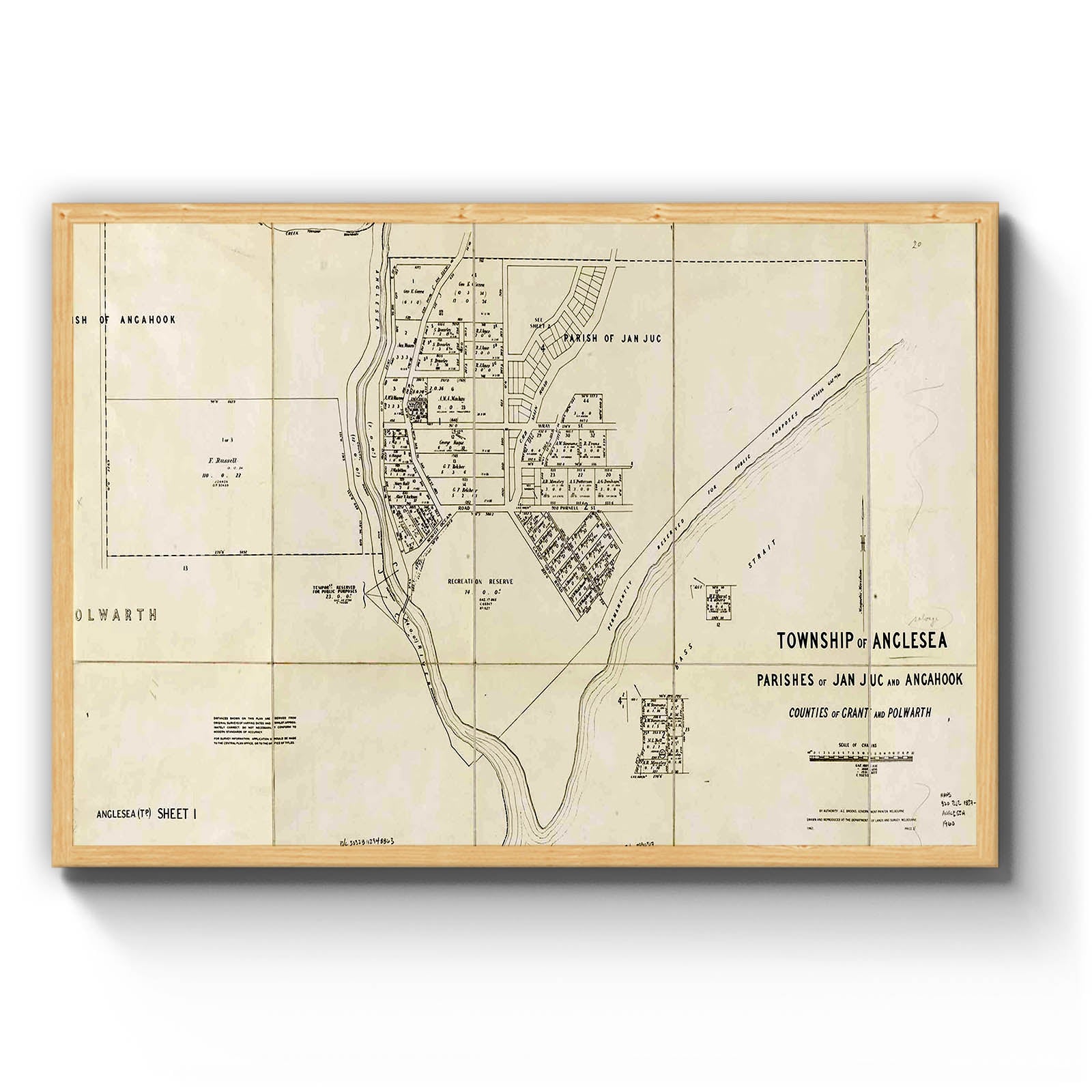 Anglesea, Victoria Australia Vintage Map #2 (1960) – Vintage Maps