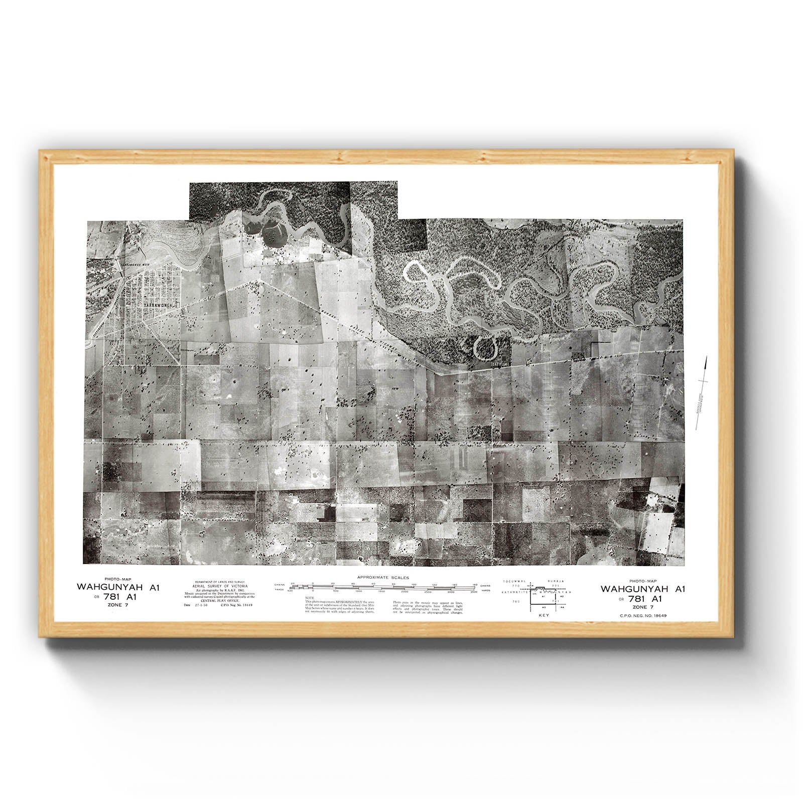 Yarrawonga, Victoria Australia Vintage Map #4 (1950) – Vintage Maps