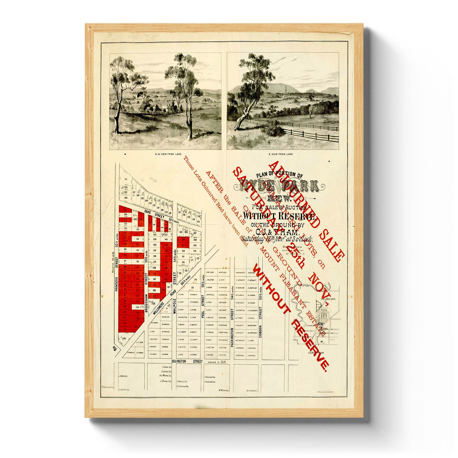 Kew, Victoria Australia Vintage Map #84 (1882) – Vintage Maps