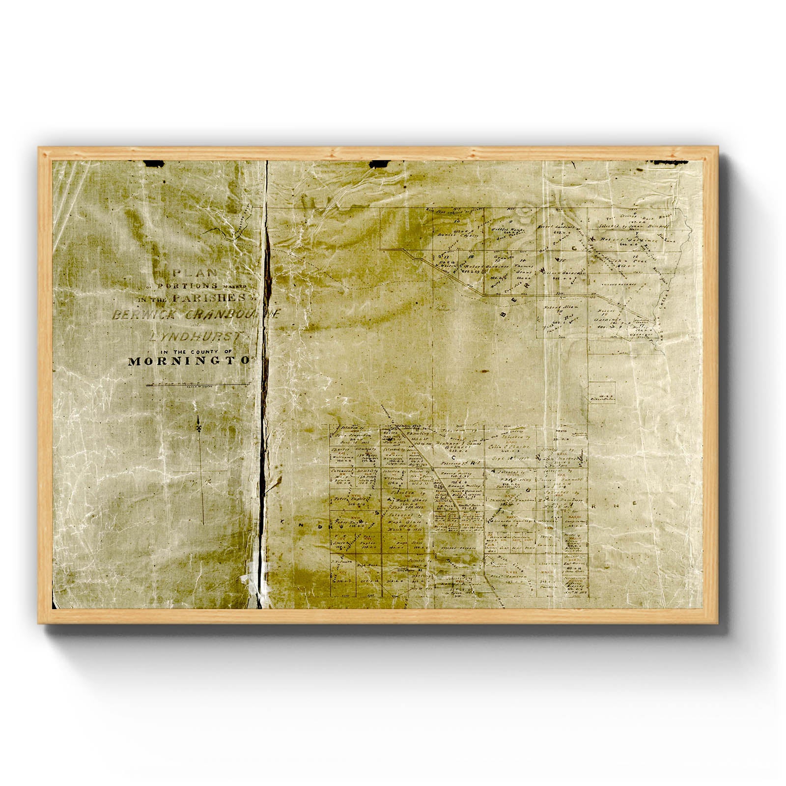 Cranbourne, Victoria Australia Vintage Map #8 (185-?) – Vintage Maps