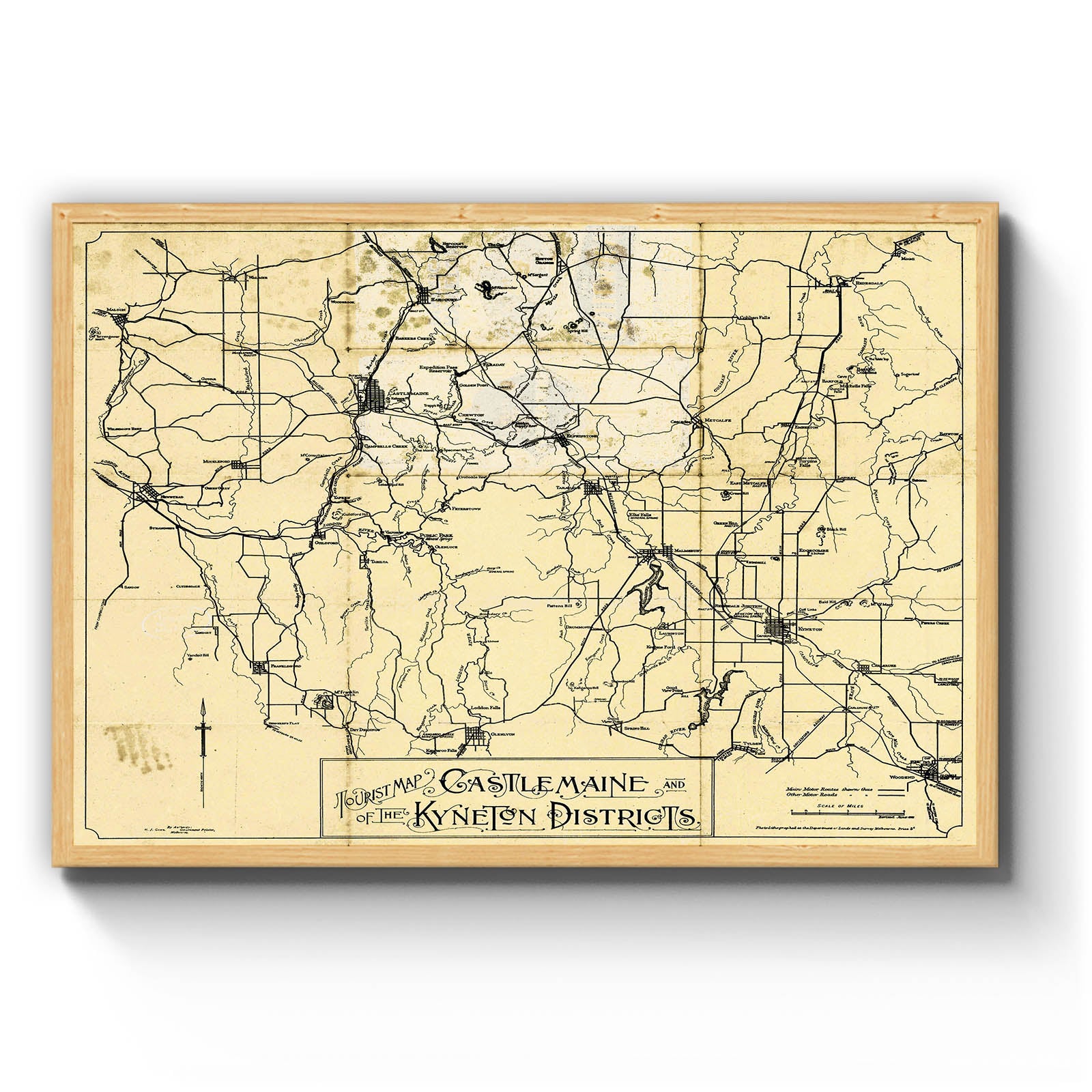Castlemaine, Victoria Australia Vintage Map #25 (1933) – Vintage Maps