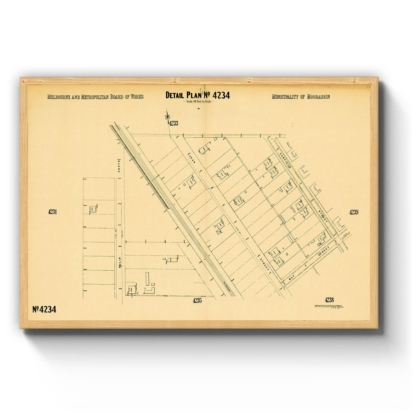 Cheltenham, Victoria Australia Vintage Map #11 (1946) – Vintage Maps