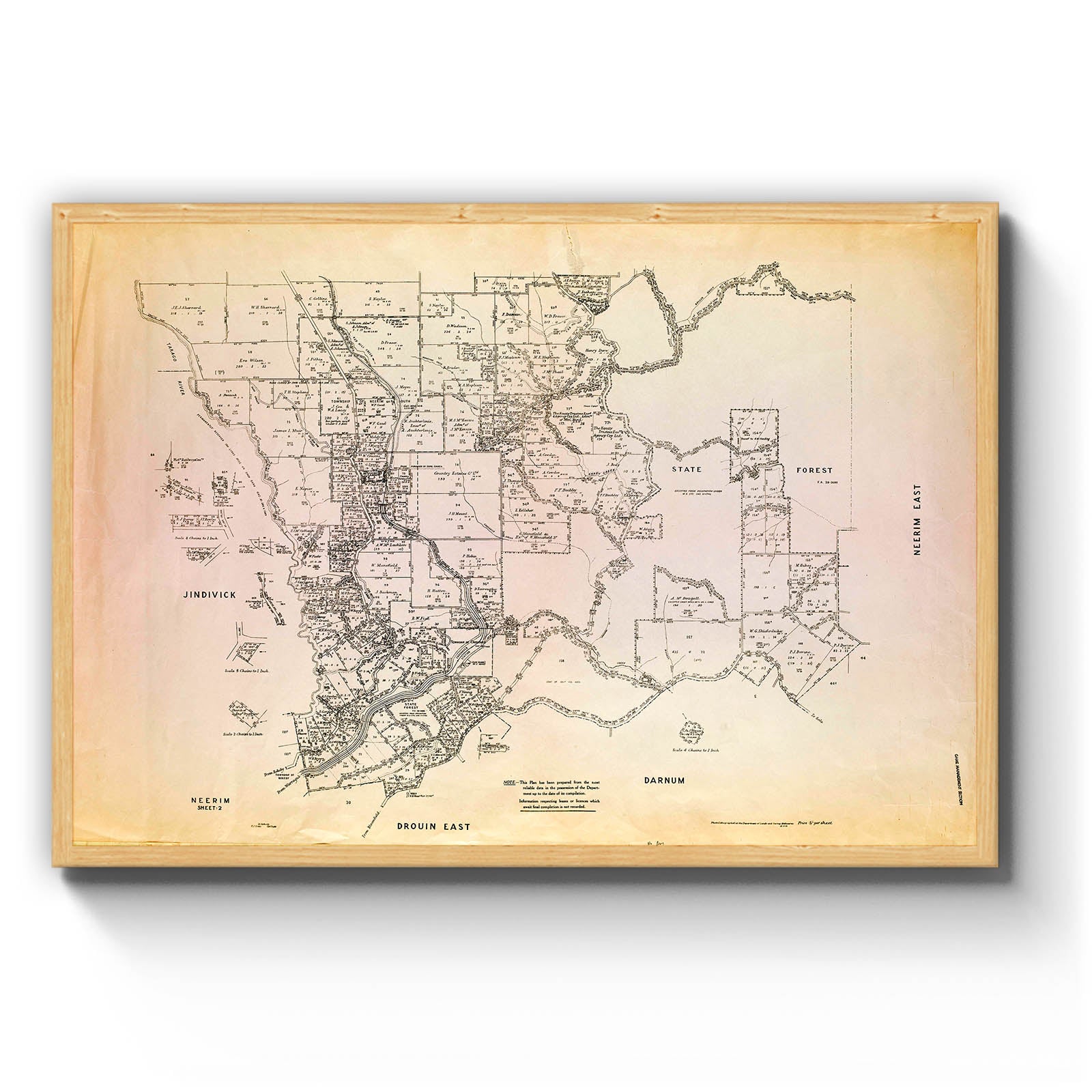 Neerim, Victoria Australia Vintage Map #8 (1932) – Vintage Maps