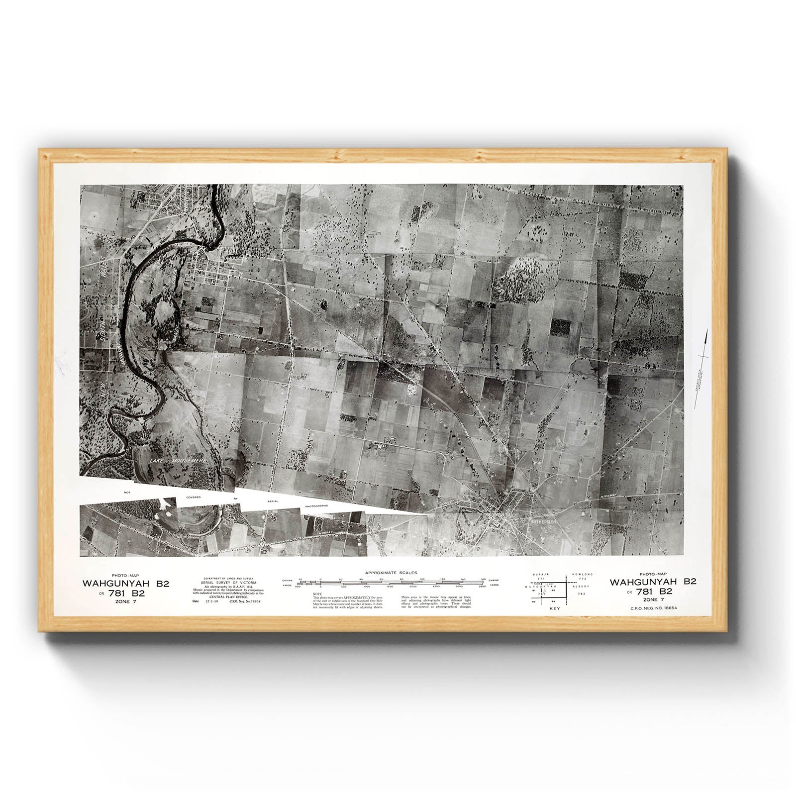 Rutherglen, Victoria Australia Vintage Map #3 (1950) – Vintage Maps