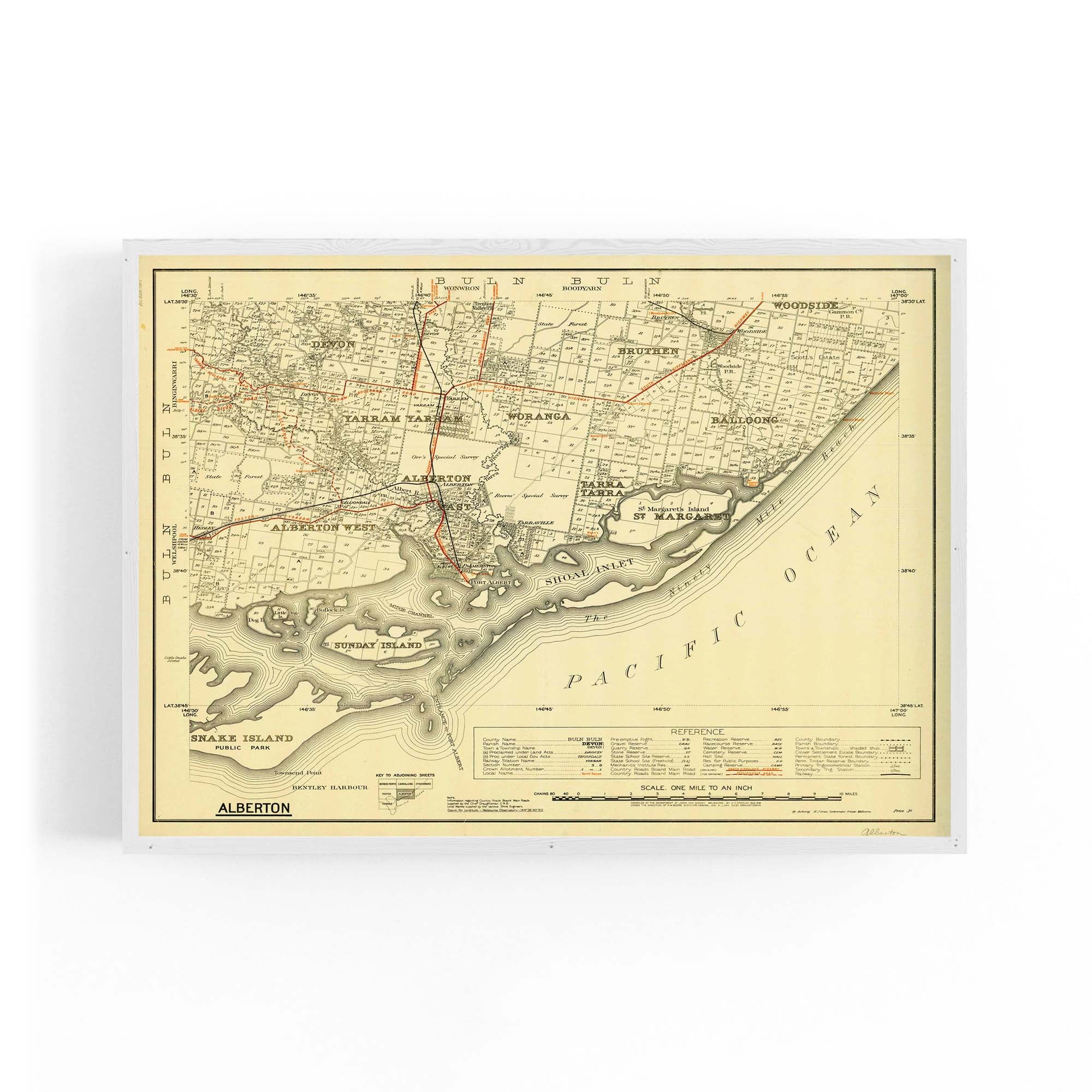 1936 Map of Alberton and Surrounds, Victoria – Vintage Maps