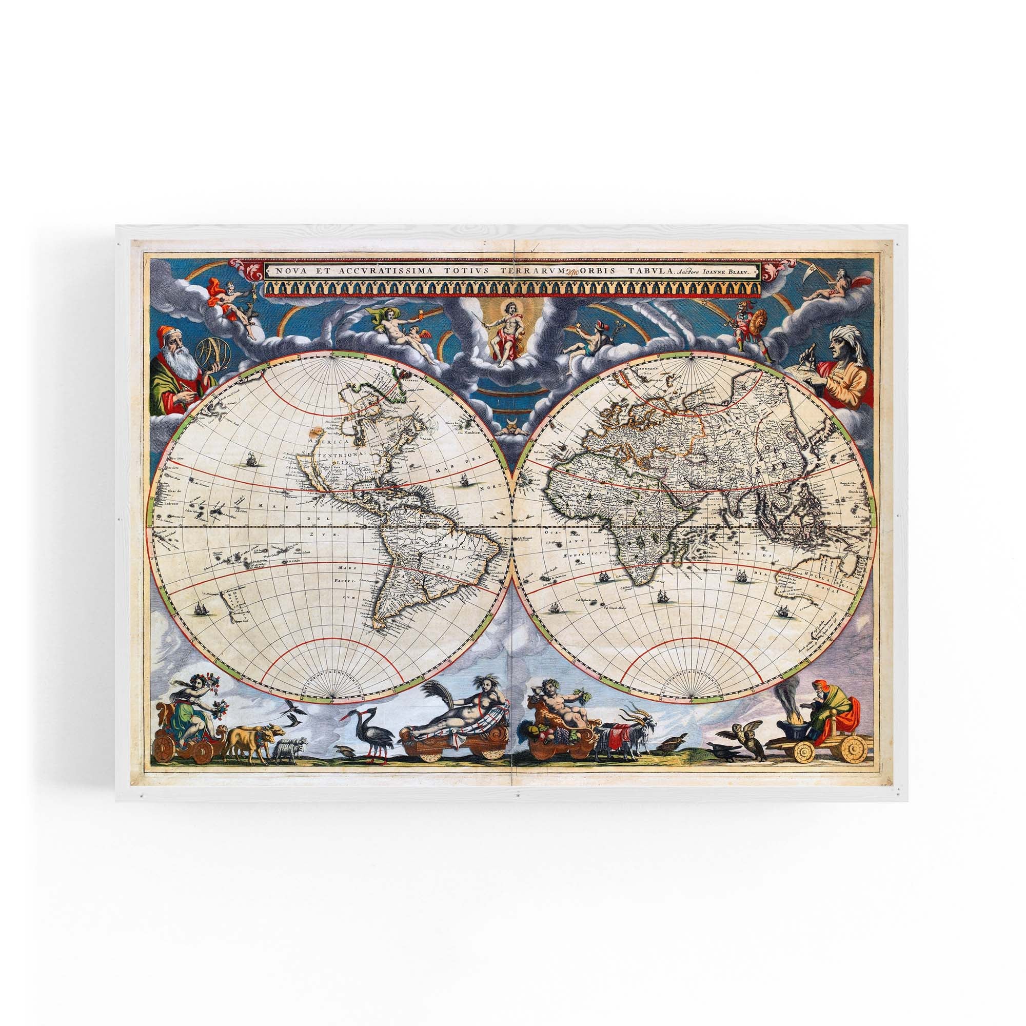 1664 Vintage Map of The World – Vintage Maps