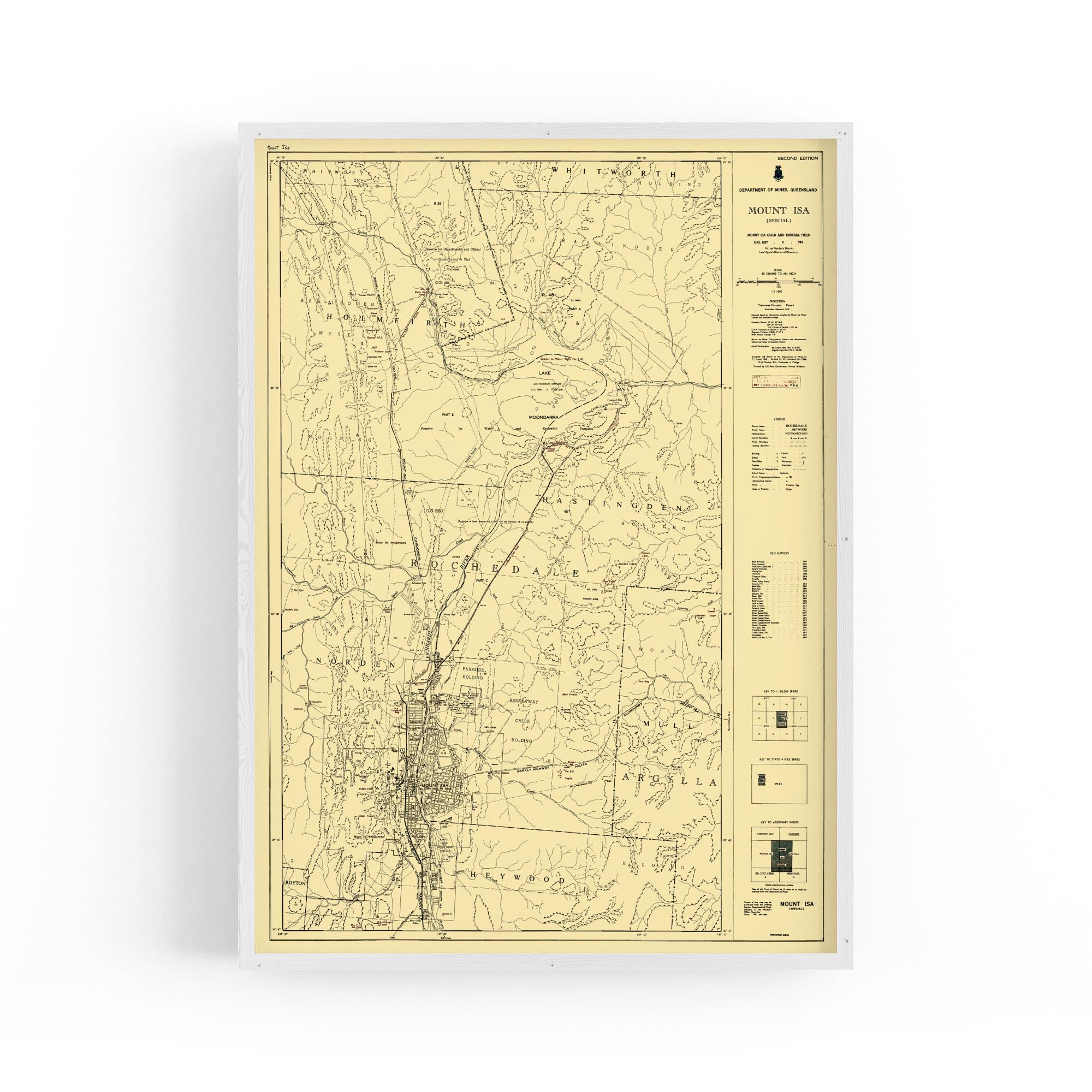 1966 Map of Mount Isa, Queensland – Vintage Maps