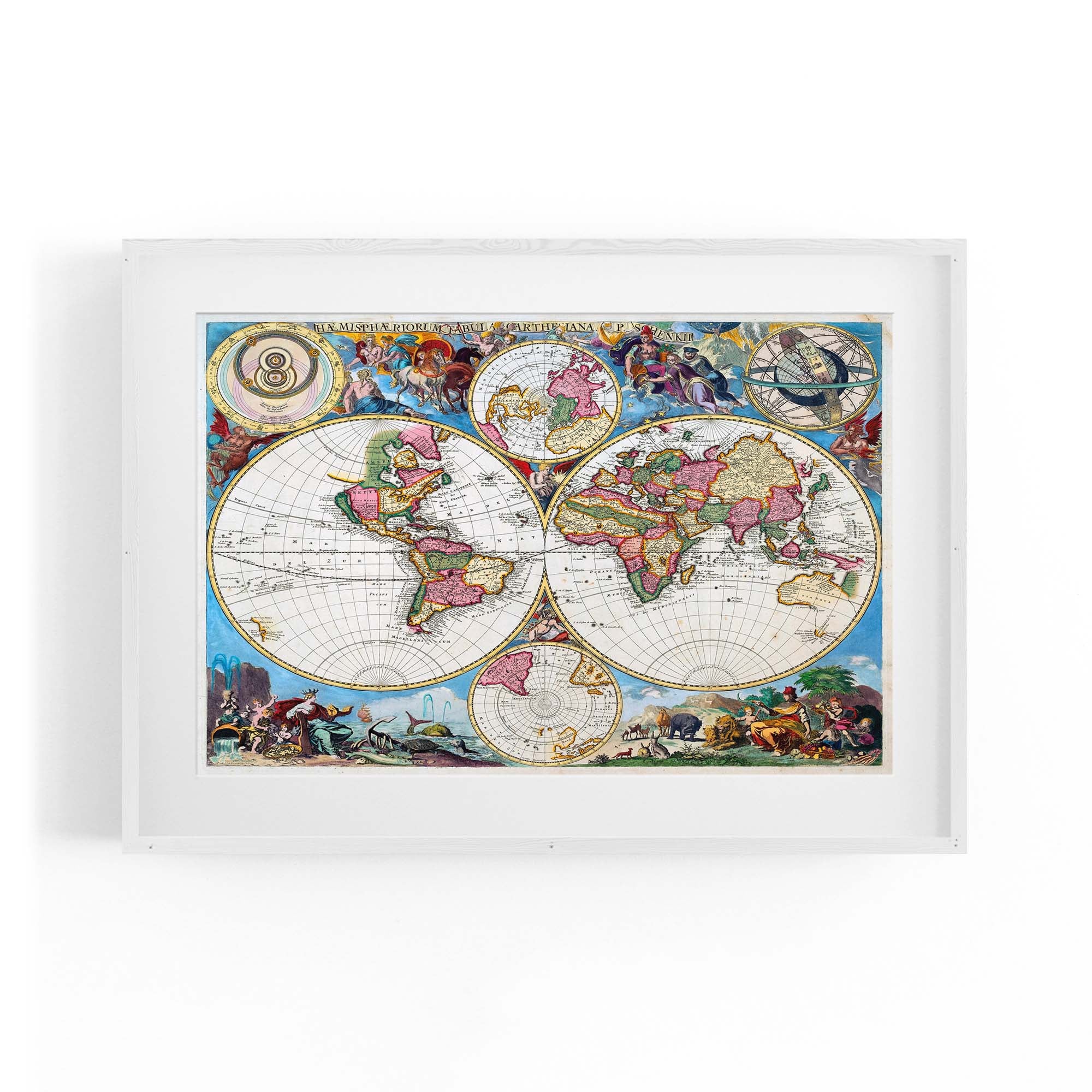 1700's Vintage Map of the World – Vintage Maps