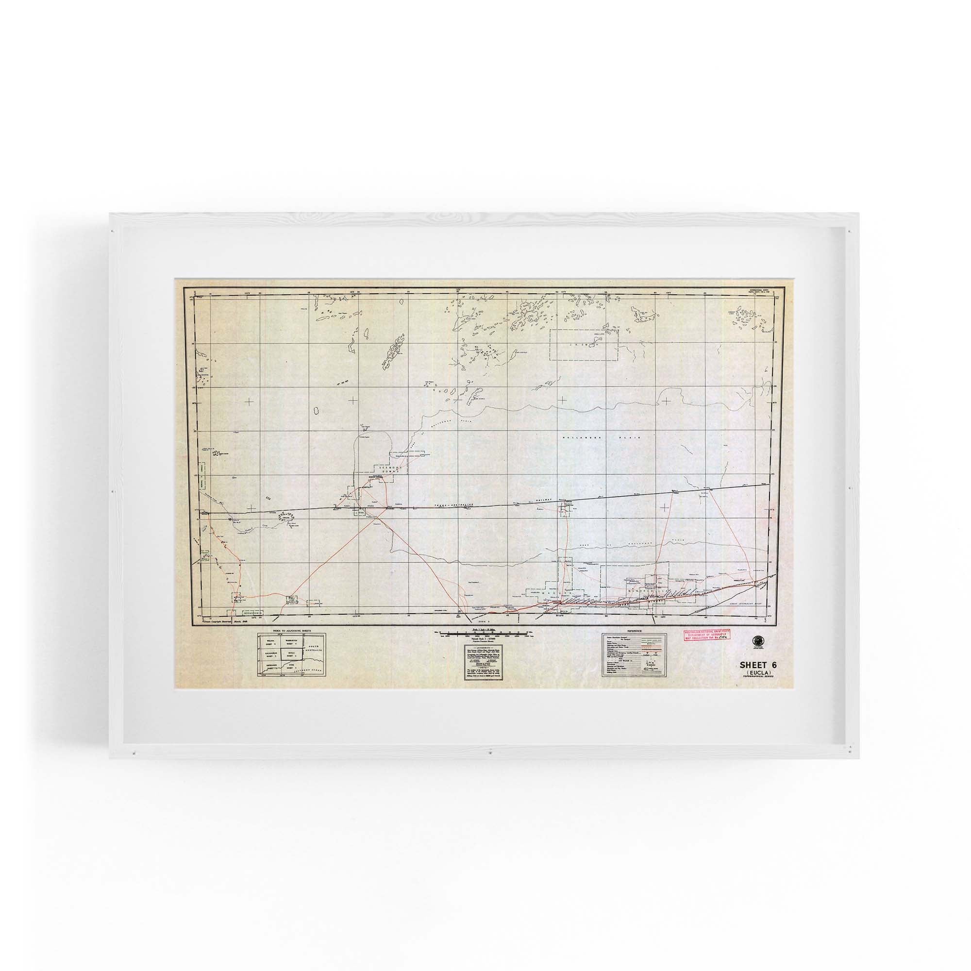 1948 Map of Eucla & Surrounds, Western Australia – Vintage Maps