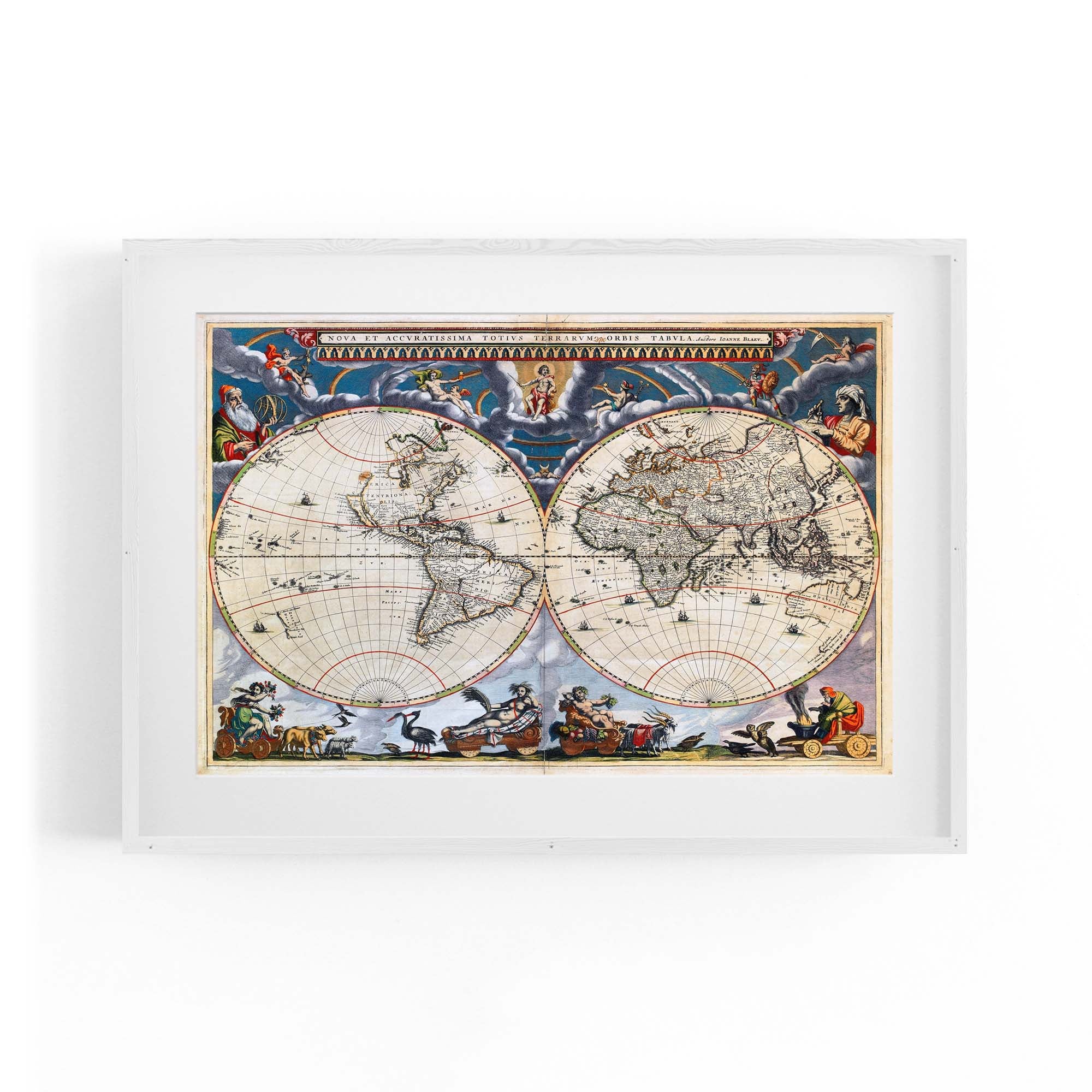 1664 Vintage Map of The World – Vintage Maps
