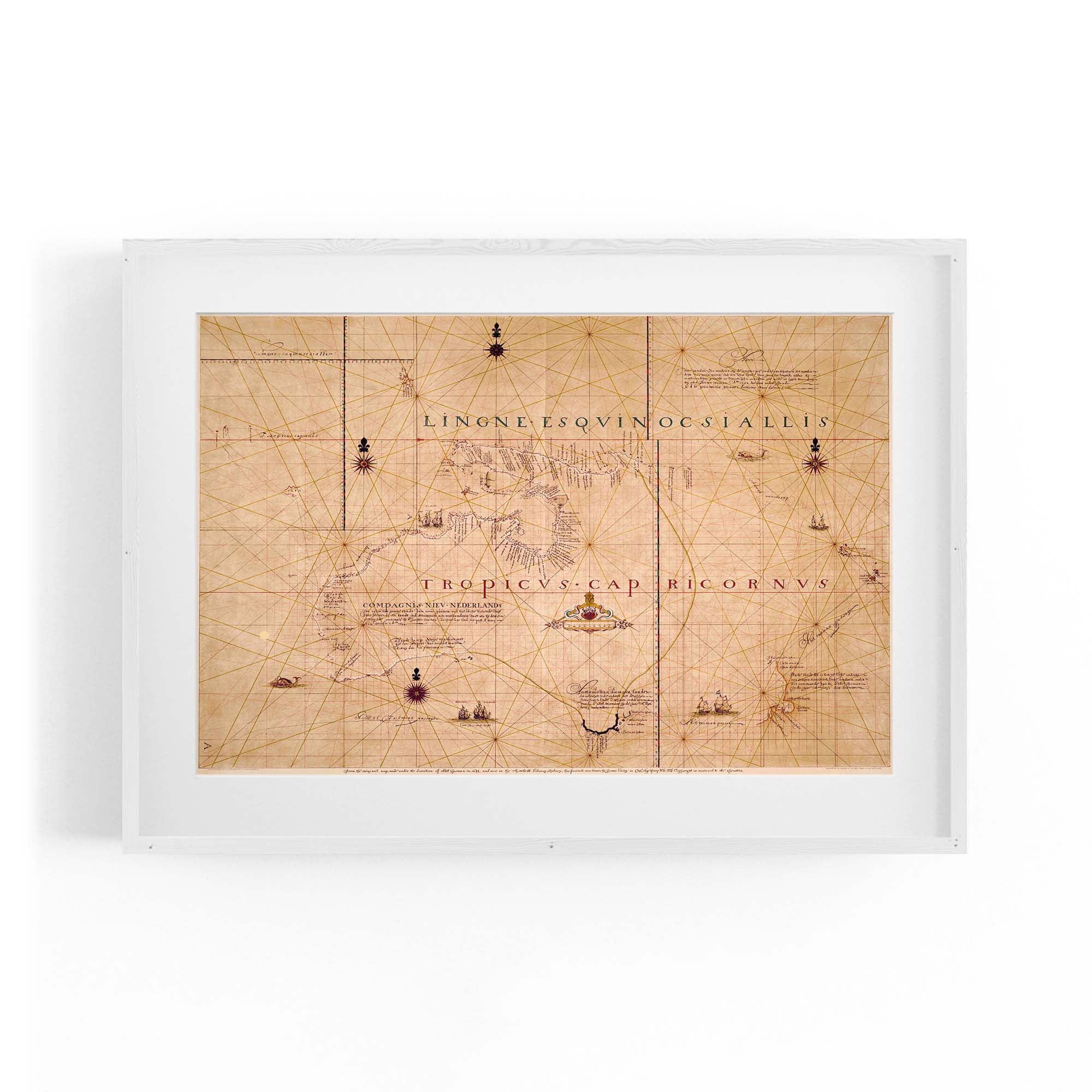 1644 Vintage Map of Australia and New Zealand – Vintage Maps