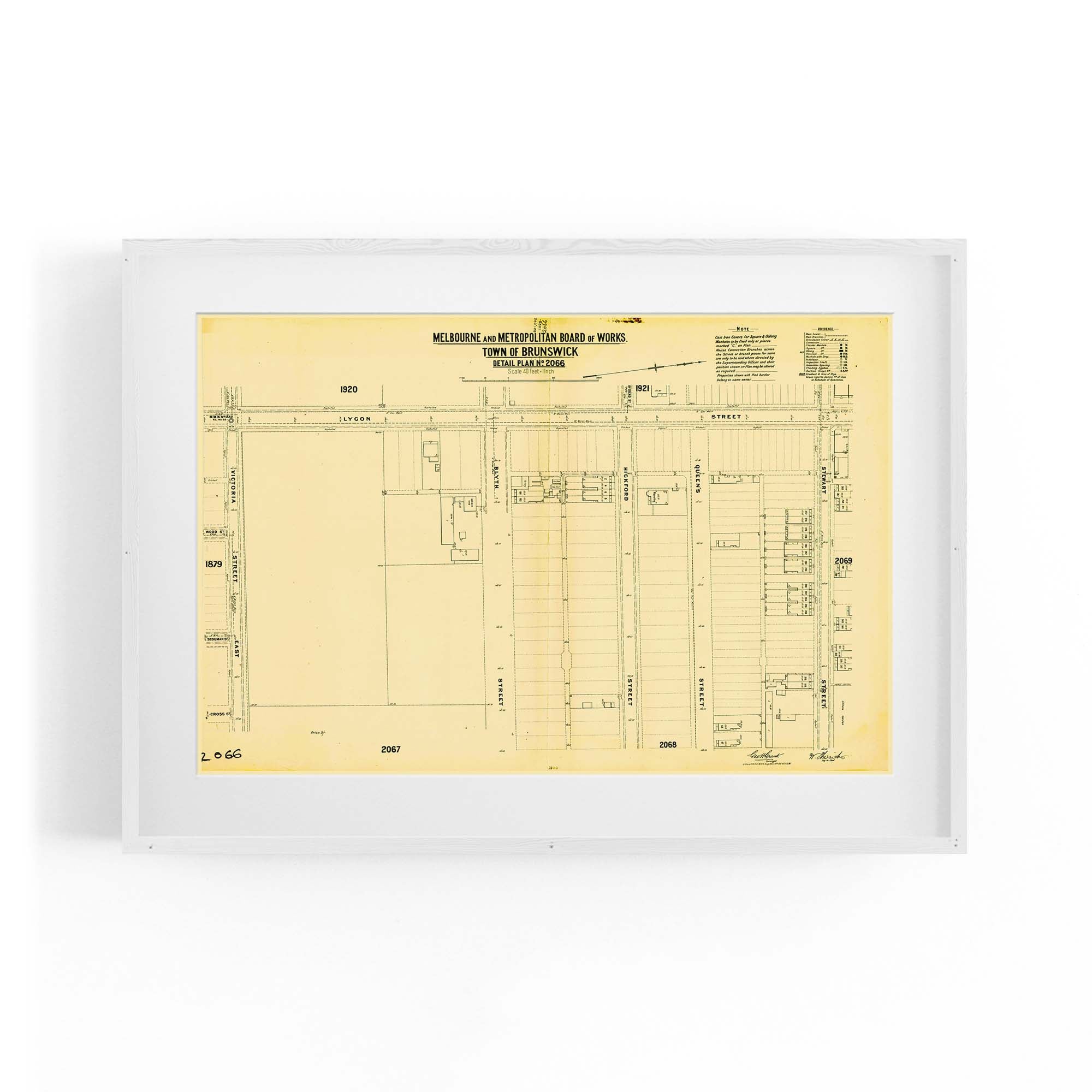 1907 Vintage Map of Brunswick, Victoria Australia – Vintage Maps