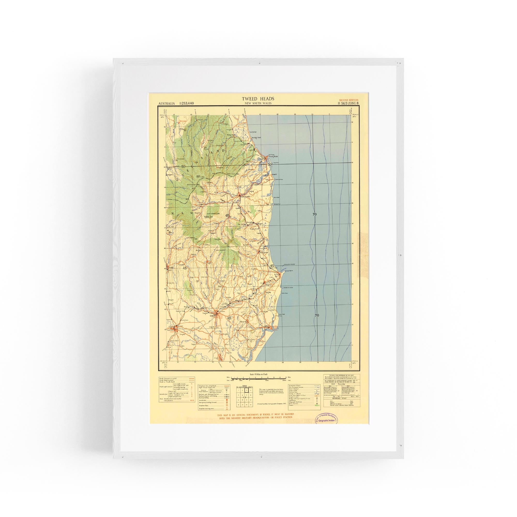 1941 Map of Tweed Heads, New South Wales – Vintage Maps
