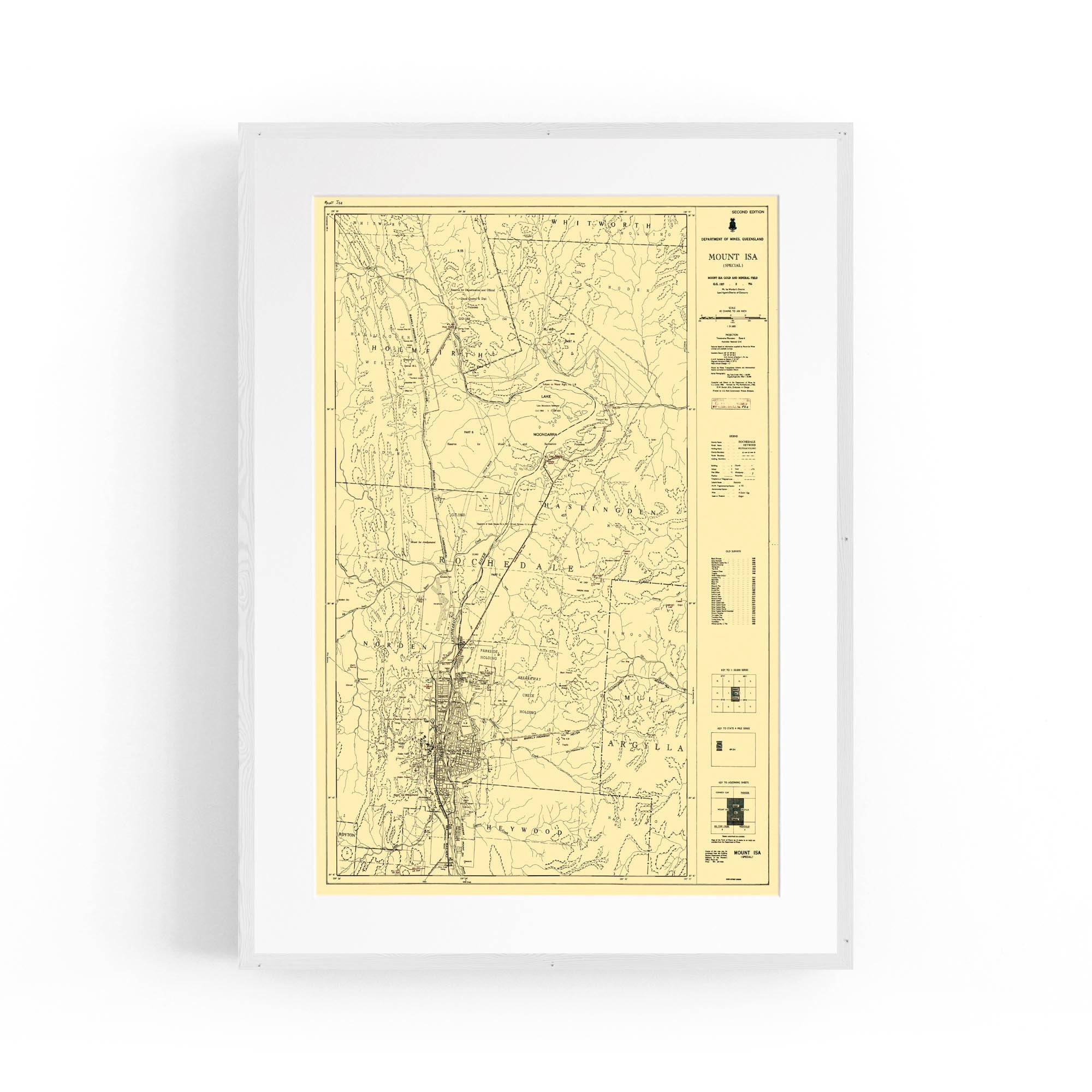 1966 Map of Mount Isa, Queensland – Vintage Maps