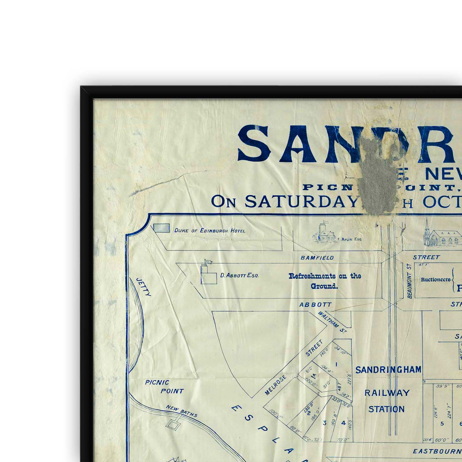 Sandringham, Victoria Australia Vintage Map #6 (1887) – Vintage Maps