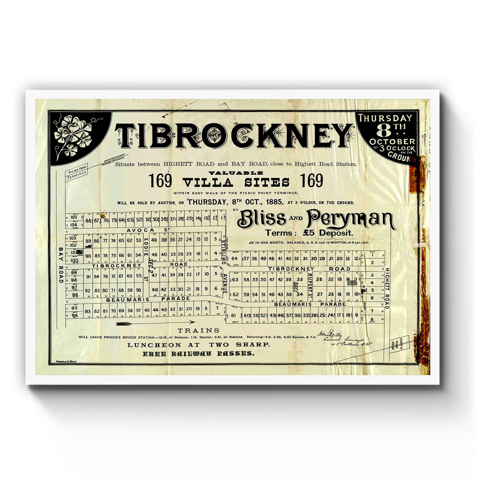 Highett, Victoria Australia Vintage Map #2 (1885) – Vintage Maps