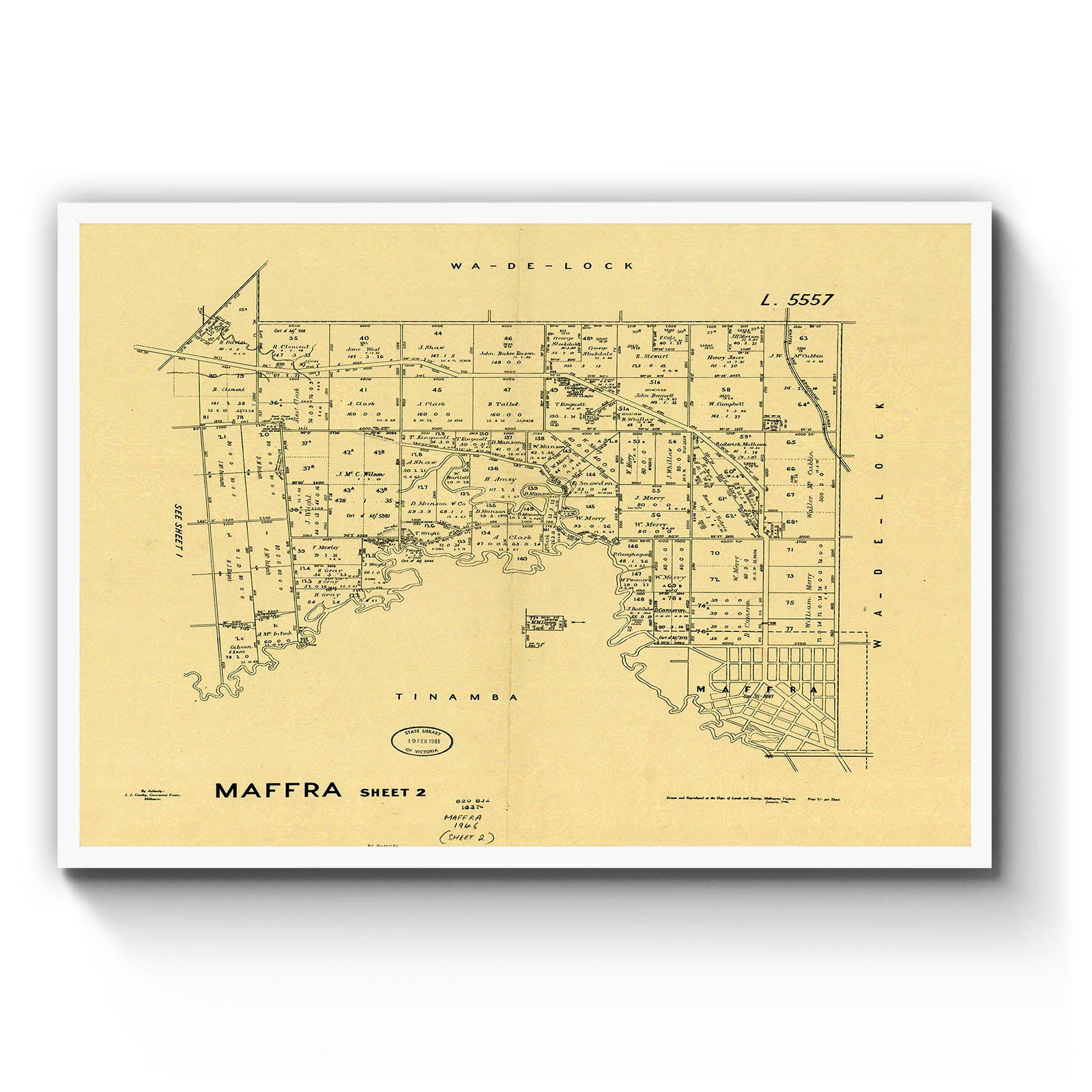 Maffra, Victoria Australia Vintage Map #3b (1946) – Vintage Maps