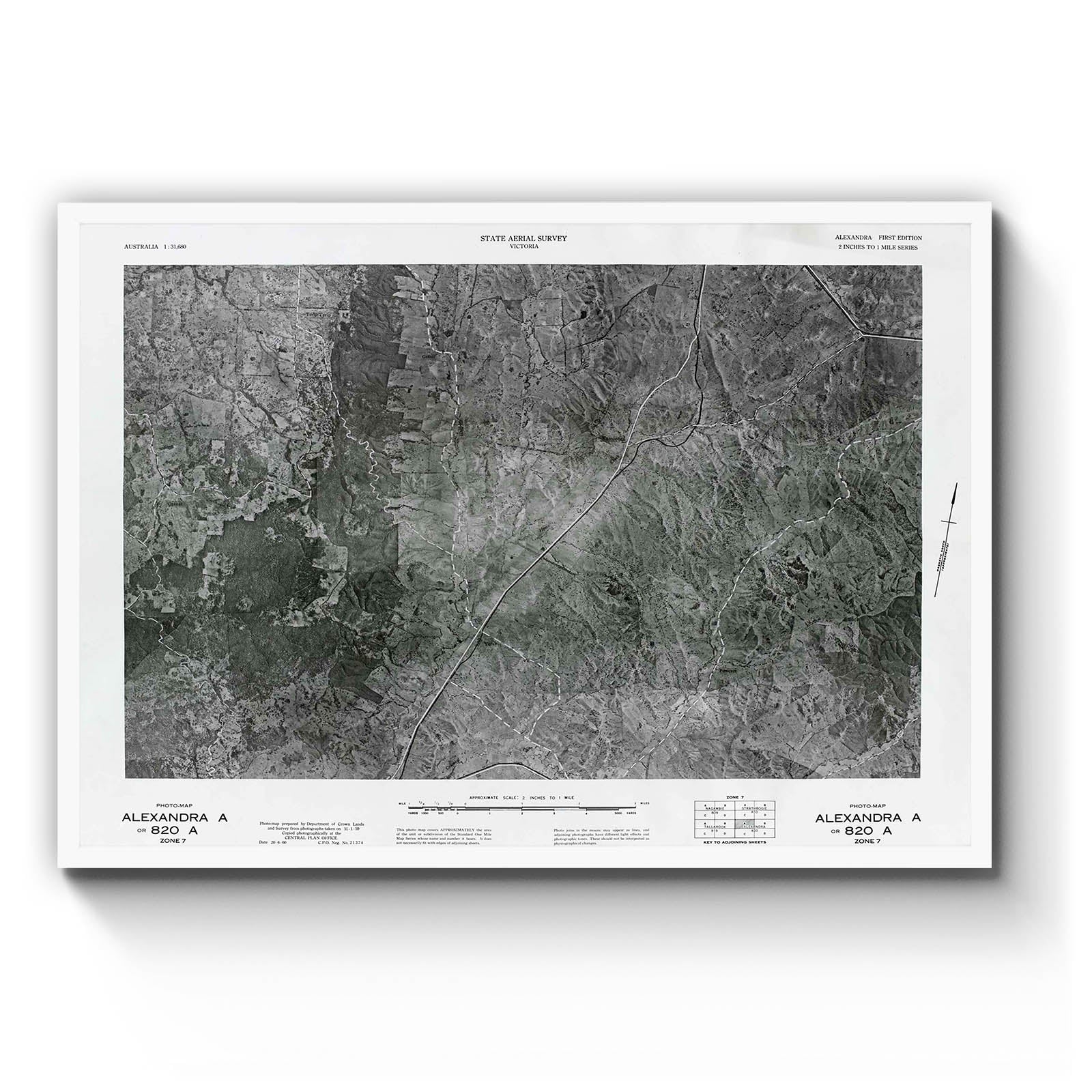 Alexandra, Victoria Australia Vintage Map #8 (1960) – Vintage Maps