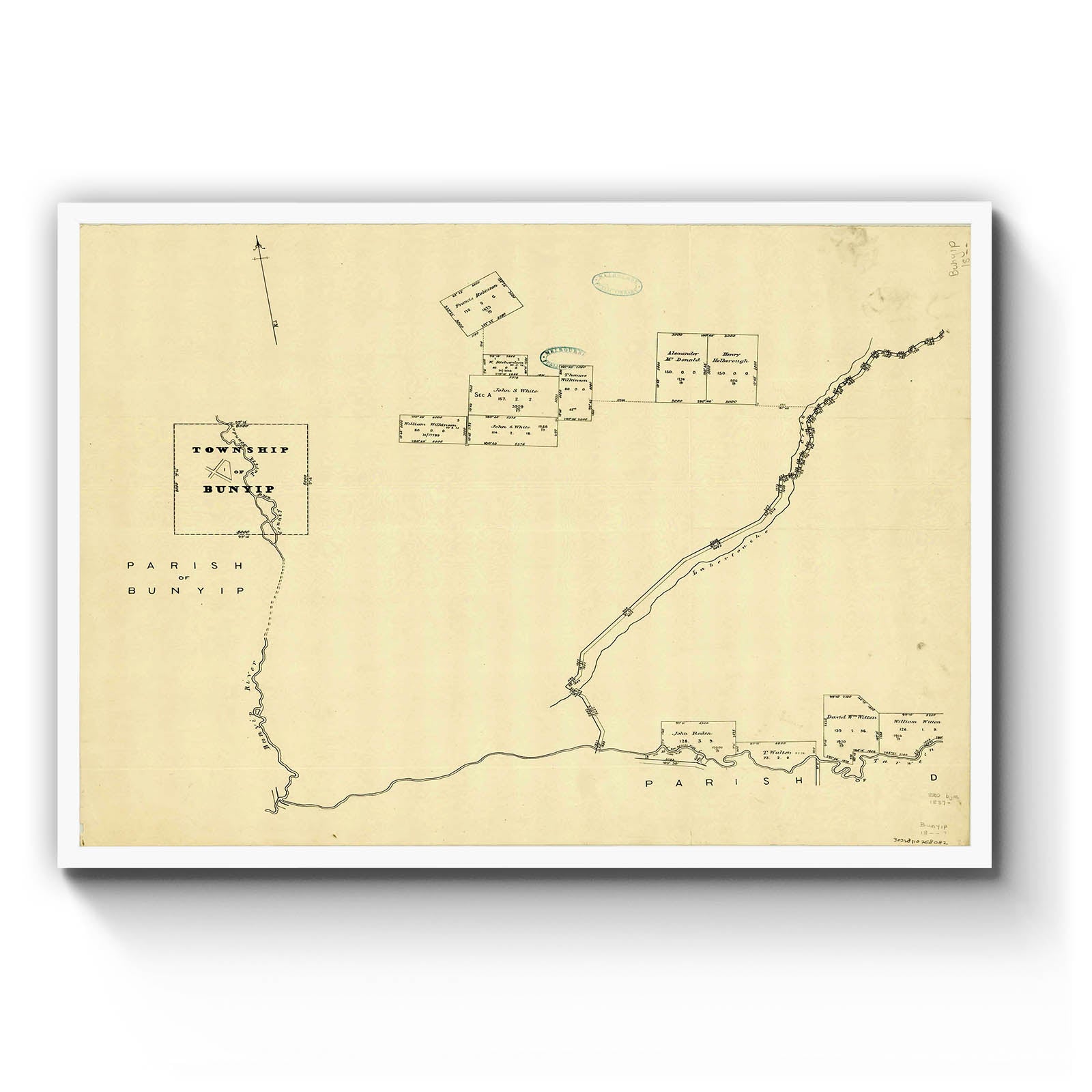 Bunyip, Victoria Australia Vintage Map #1 (18--?) – Vintage Maps