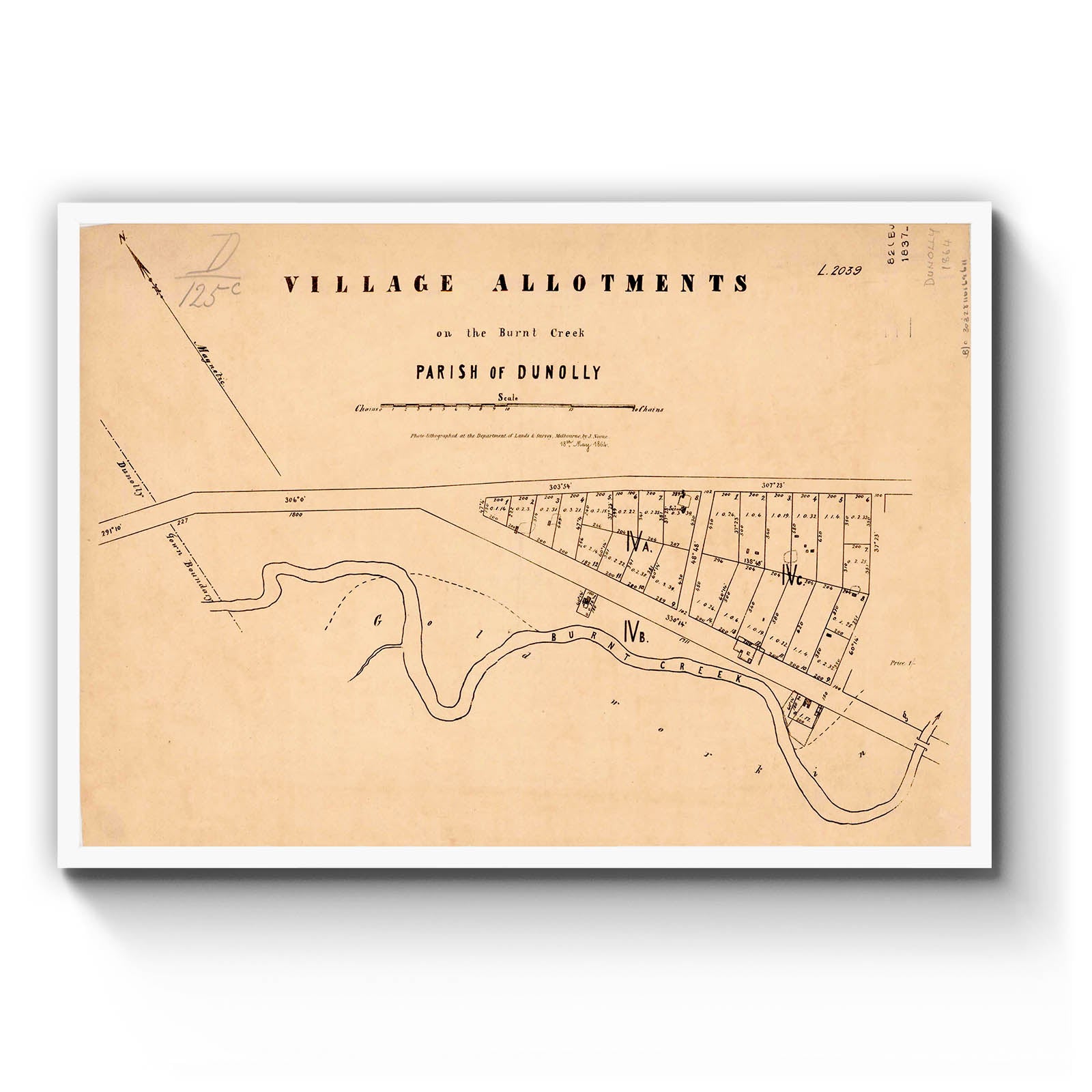 Dunolly, Victoria Australia Vintage Map #5 (1864) – Vintage Maps