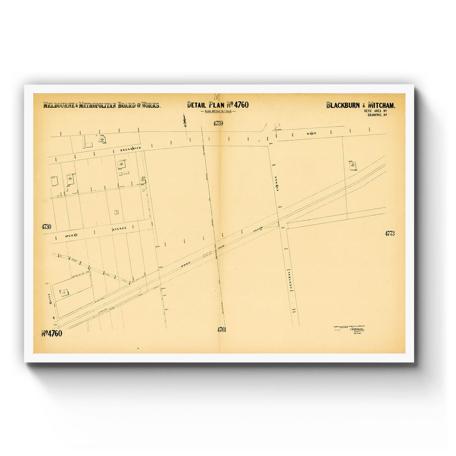 Blackburn, Victoria Australia Vintage Map #32 (1937) – Vintage Maps