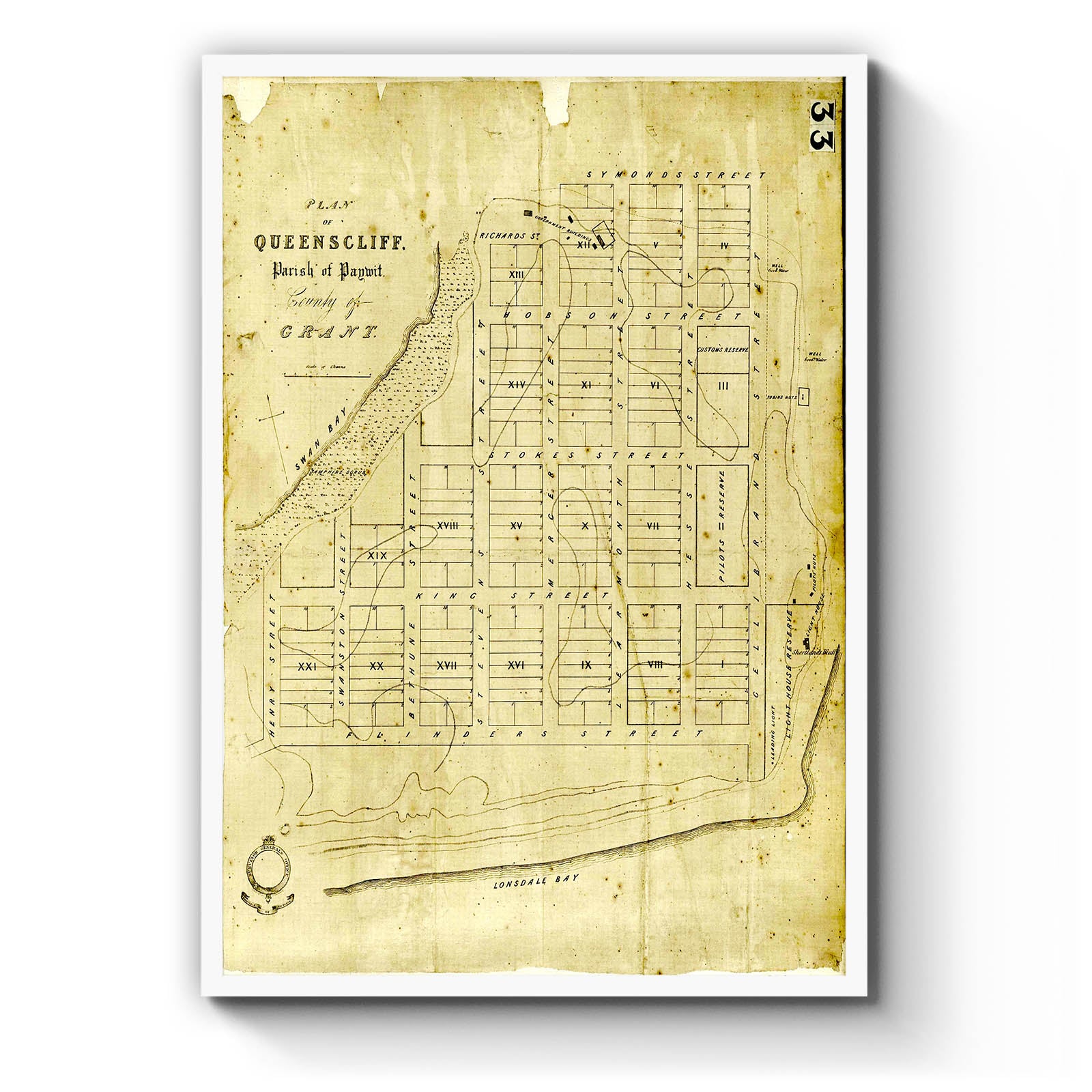 Queenscliff, Victoria Australia Vintage Map #2 (188-?) – Vintage Maps