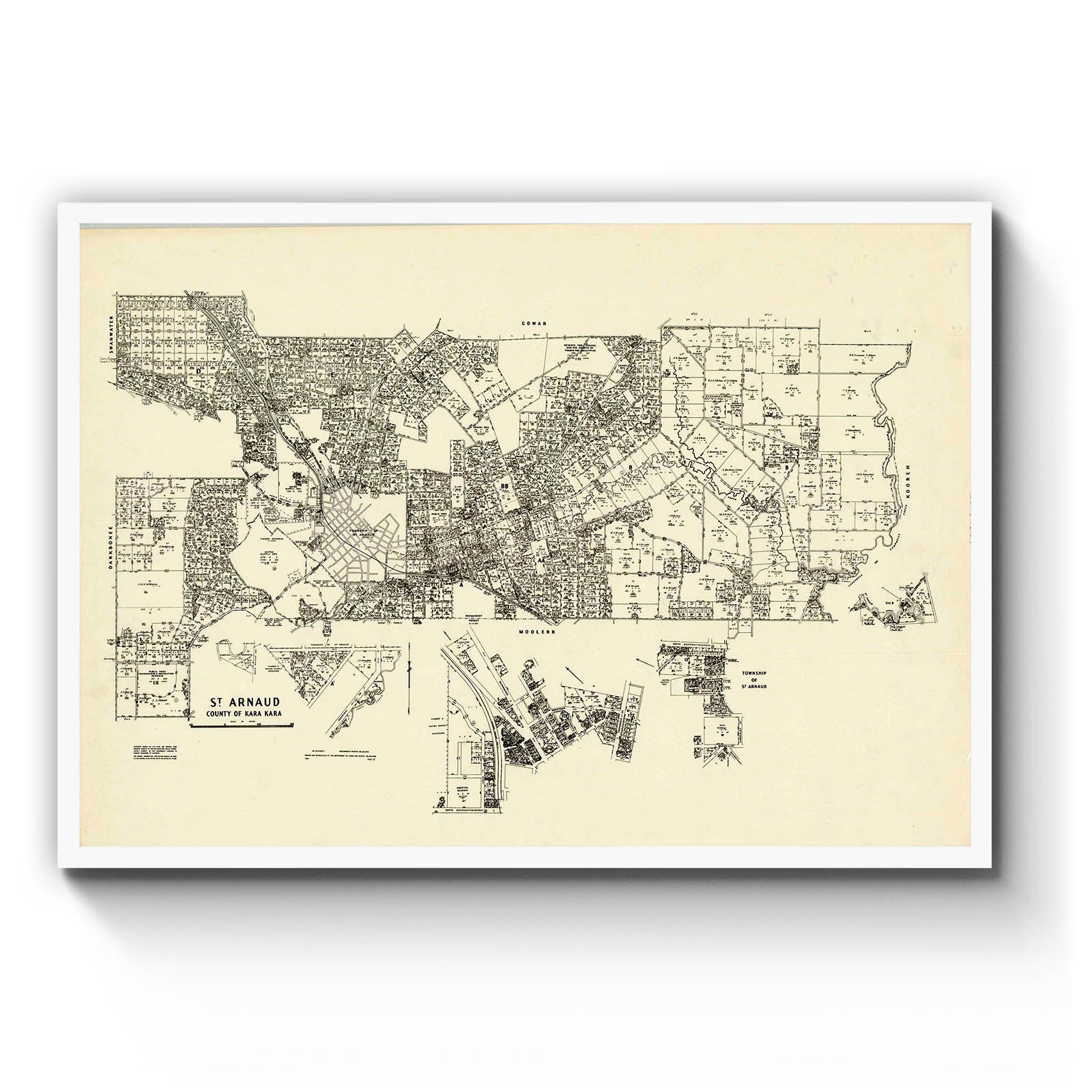 St Arnaud, Victoria Australia Vintage Map #7 (1958) – Vintage Maps