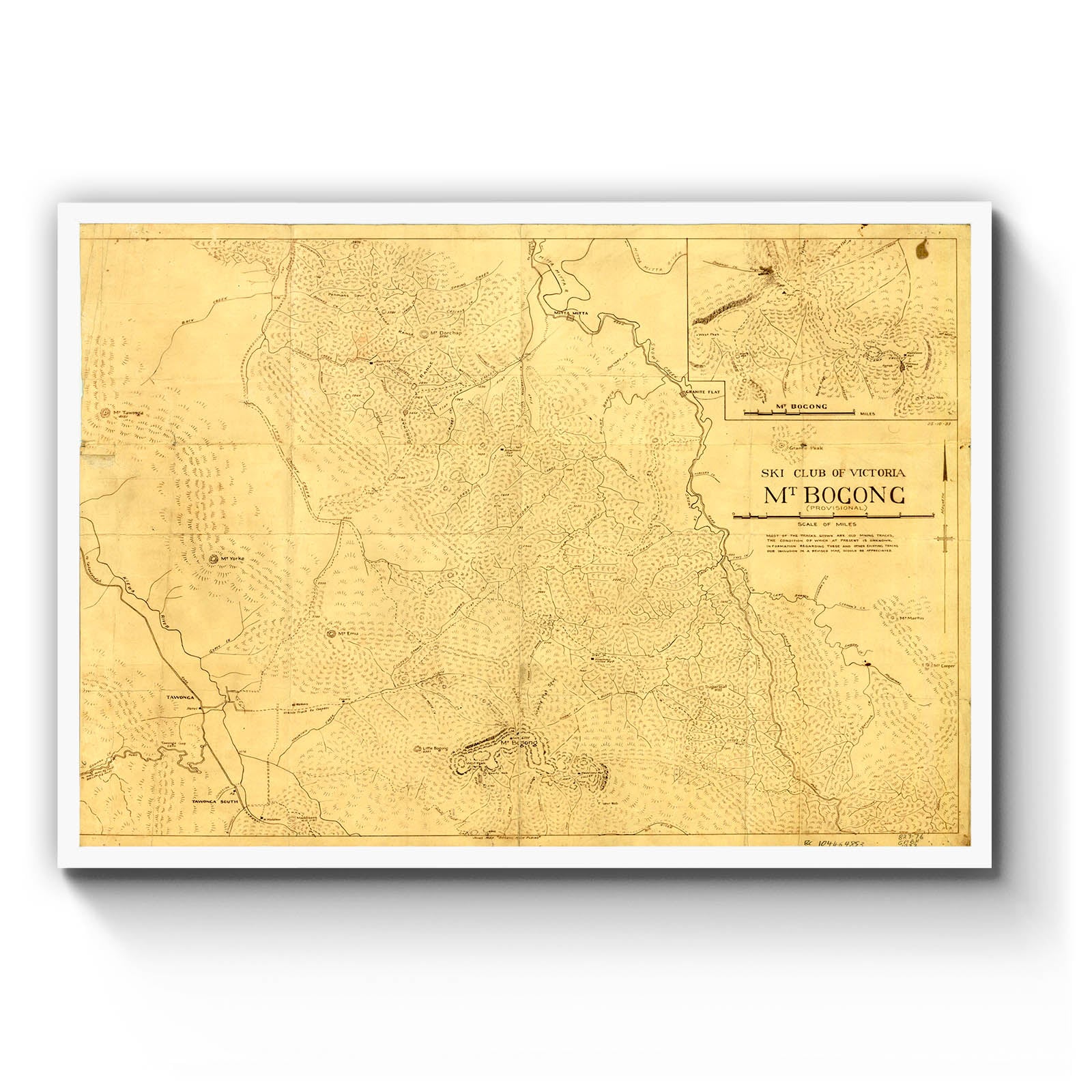 Bogong, Victoria Australia Vintage Map #4 (1937) – Vintage Maps