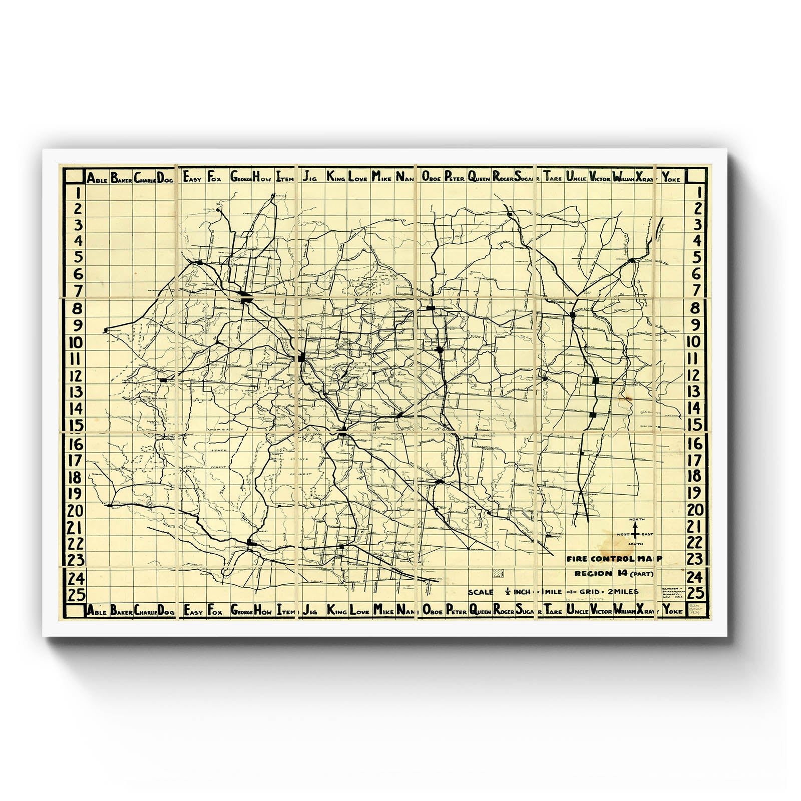 Gisborne, Victoria Australia Vintage Map #16 (1954) – Vintage Maps
