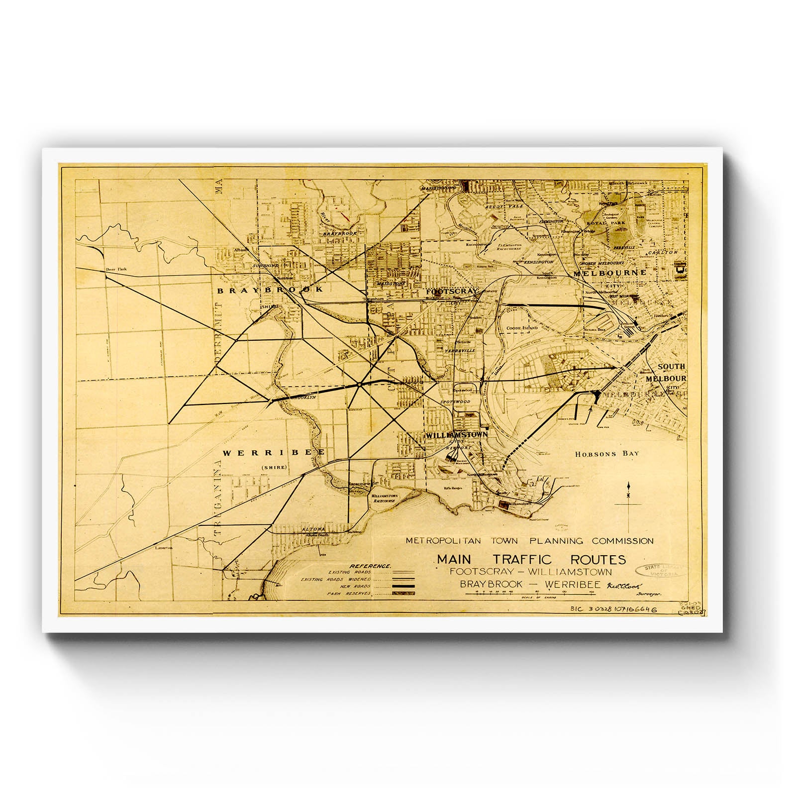 Williamstown, Victoria Australia Vintage Map #70 (1930) – Vintage Maps