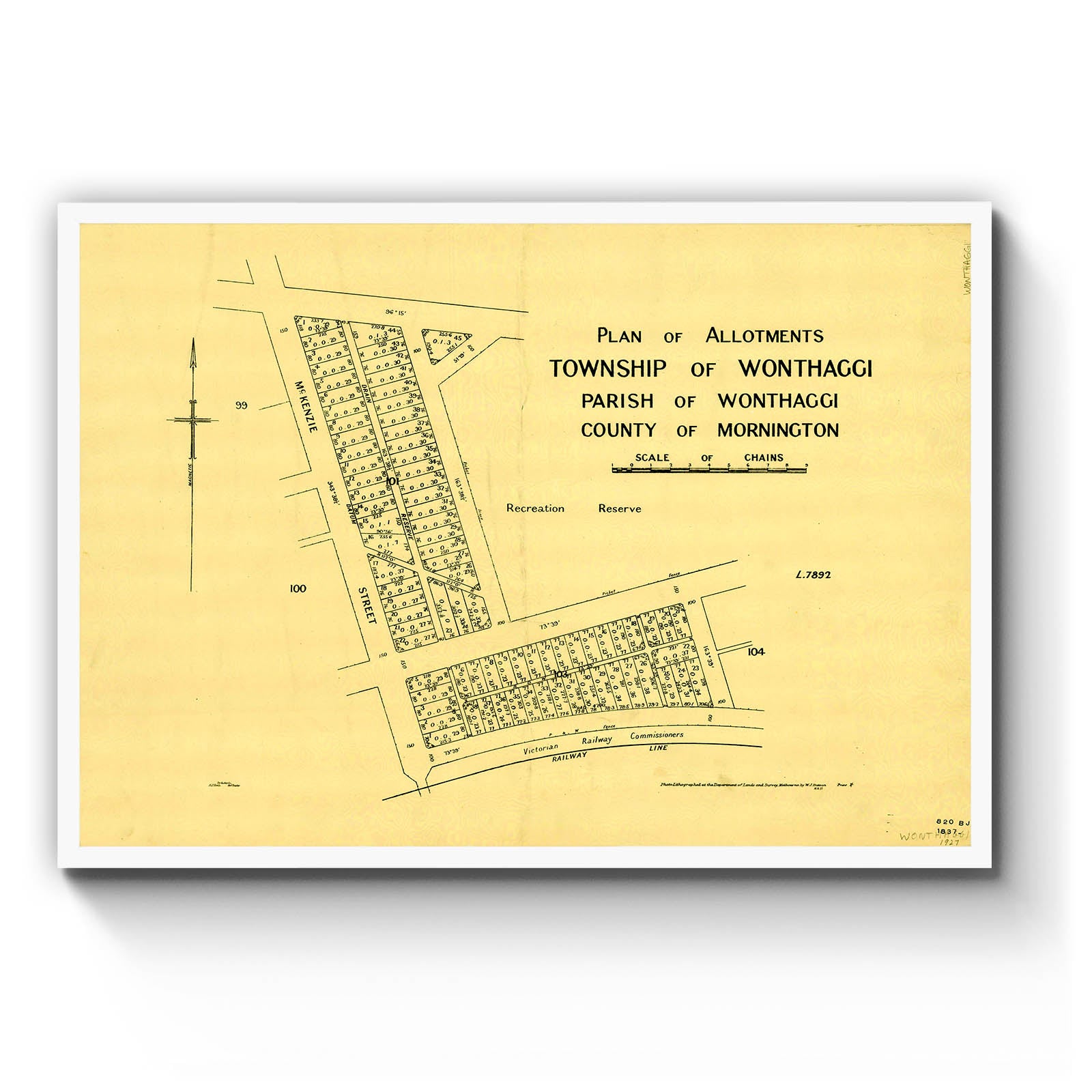 Wonthaggi, Victoria Australia Vintage Map #12 (1927) – Vintage Maps