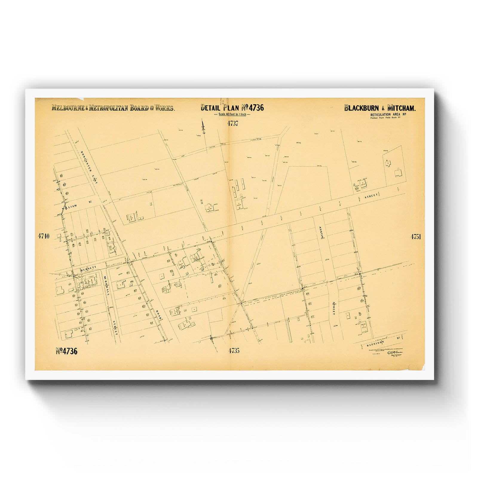 Blackburn, Victoria Australia Vintage Map #11 (1939) – Vintage Maps