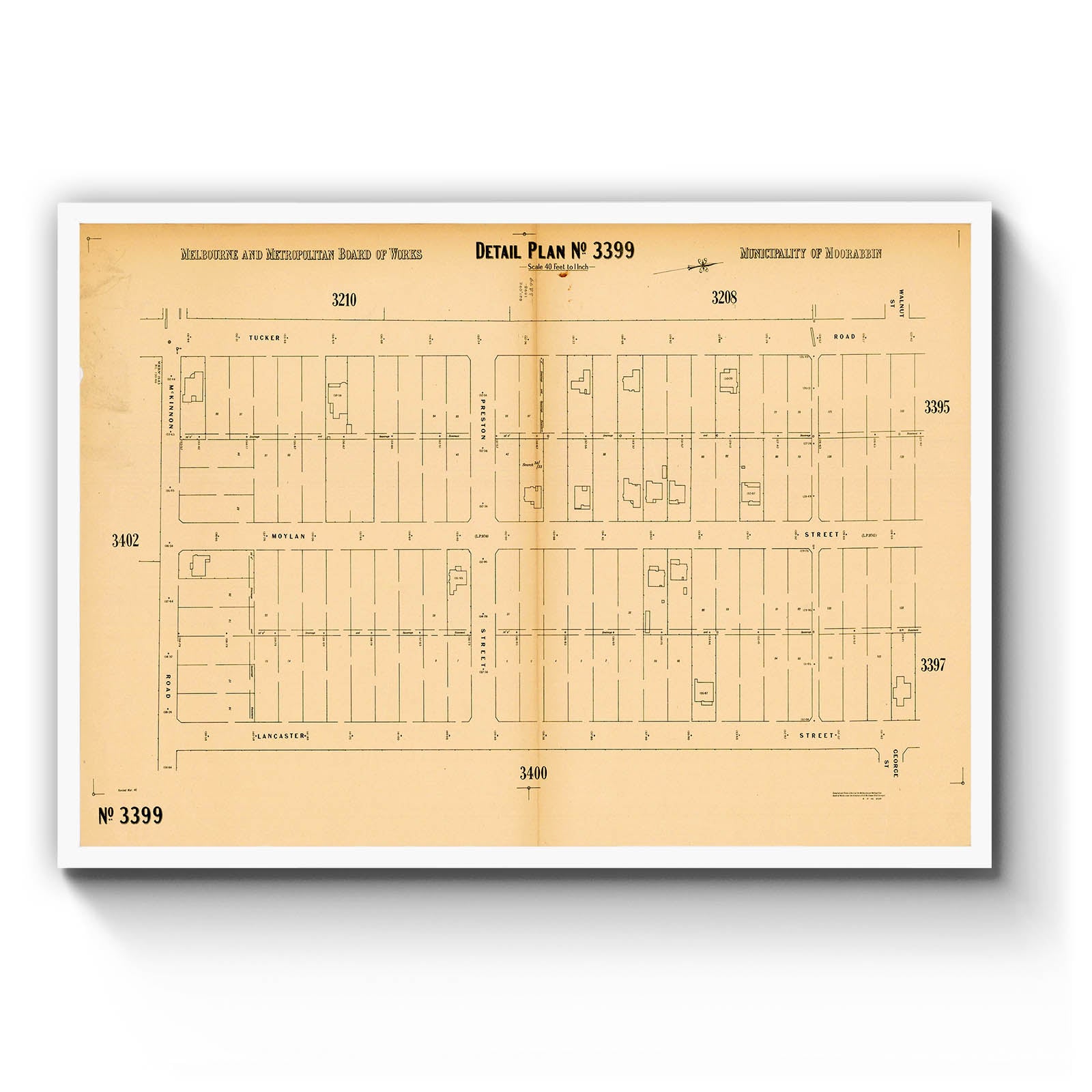 Bentleigh, Victoria Australia Vintage Map #7 (1946) – Vintage Maps