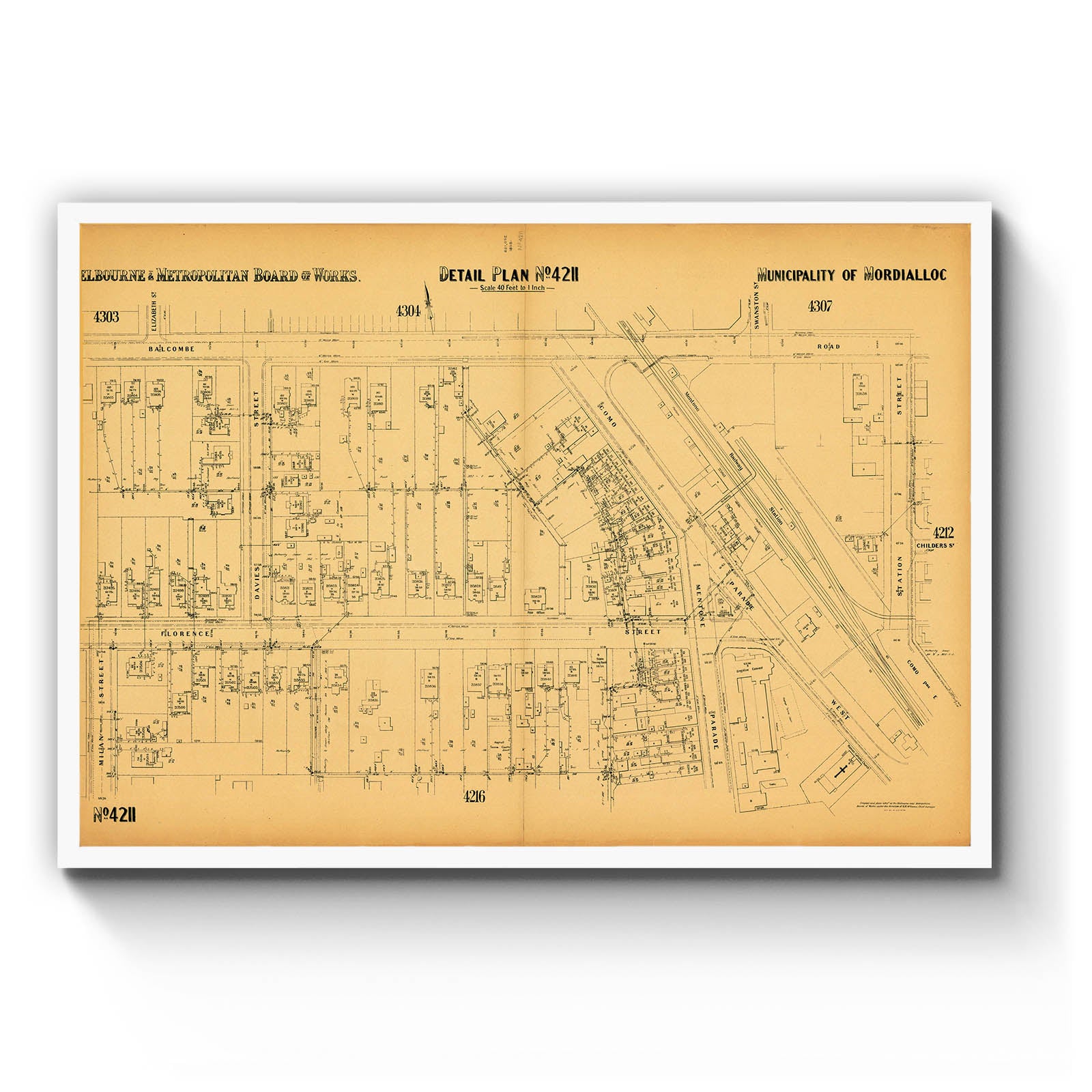 Mordialloc, Victoria Australia Vintage Map #78 (1940) – Vintage Maps