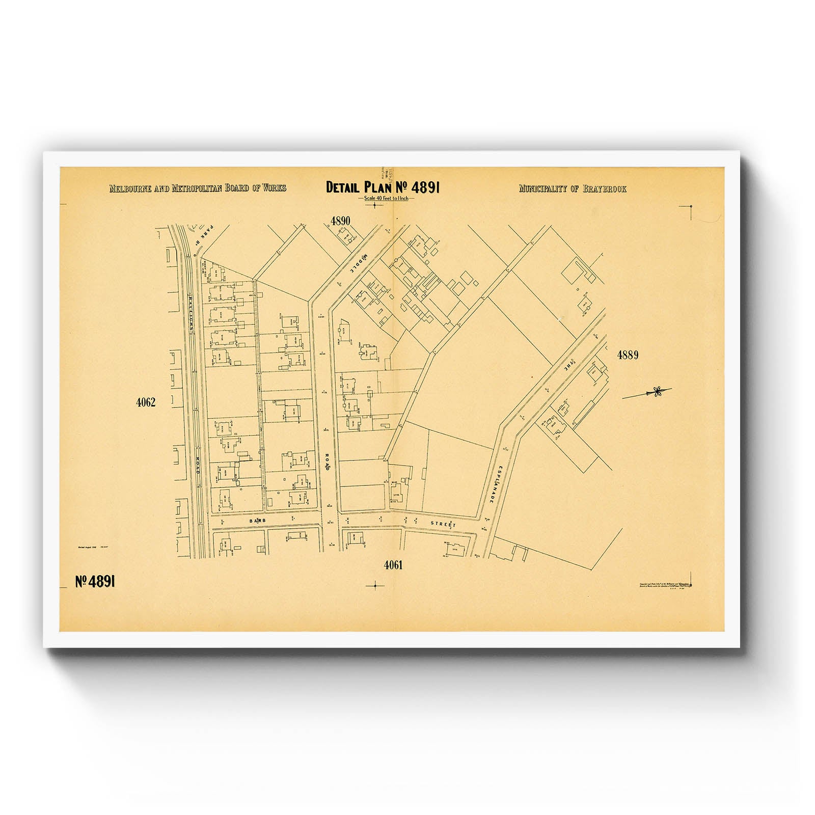 Braybrook, Victoria Australia Vintage Map #18 (1946) – Vintage Maps