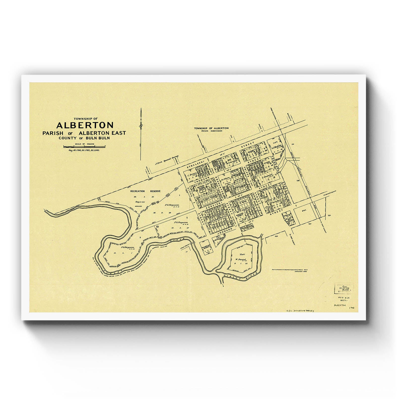 Alberton, Victoria Australia Vintage Map #4 (1946) – Vintage Maps