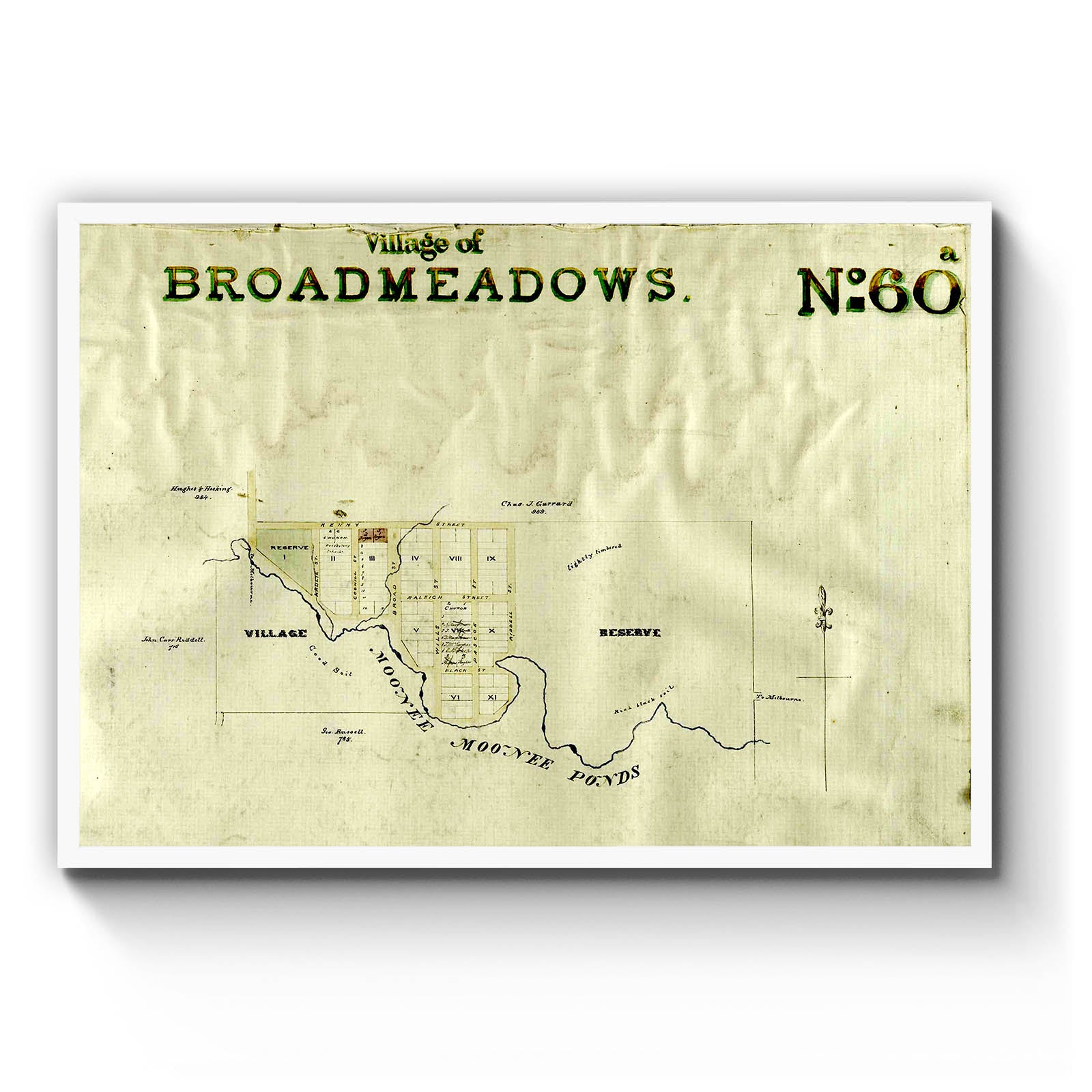 Broadmeadows, Victoria Australia Vintage Map #5 (185-?) – Vintage Maps