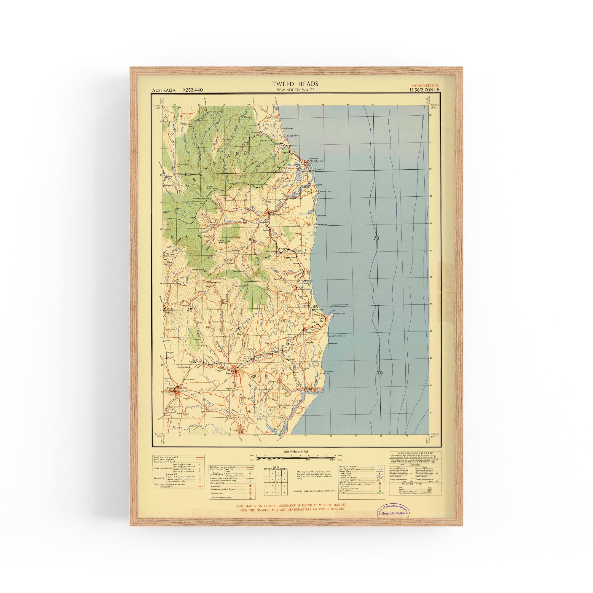 1941 Map of Tweed Heads, New South Wales – Vintage Maps