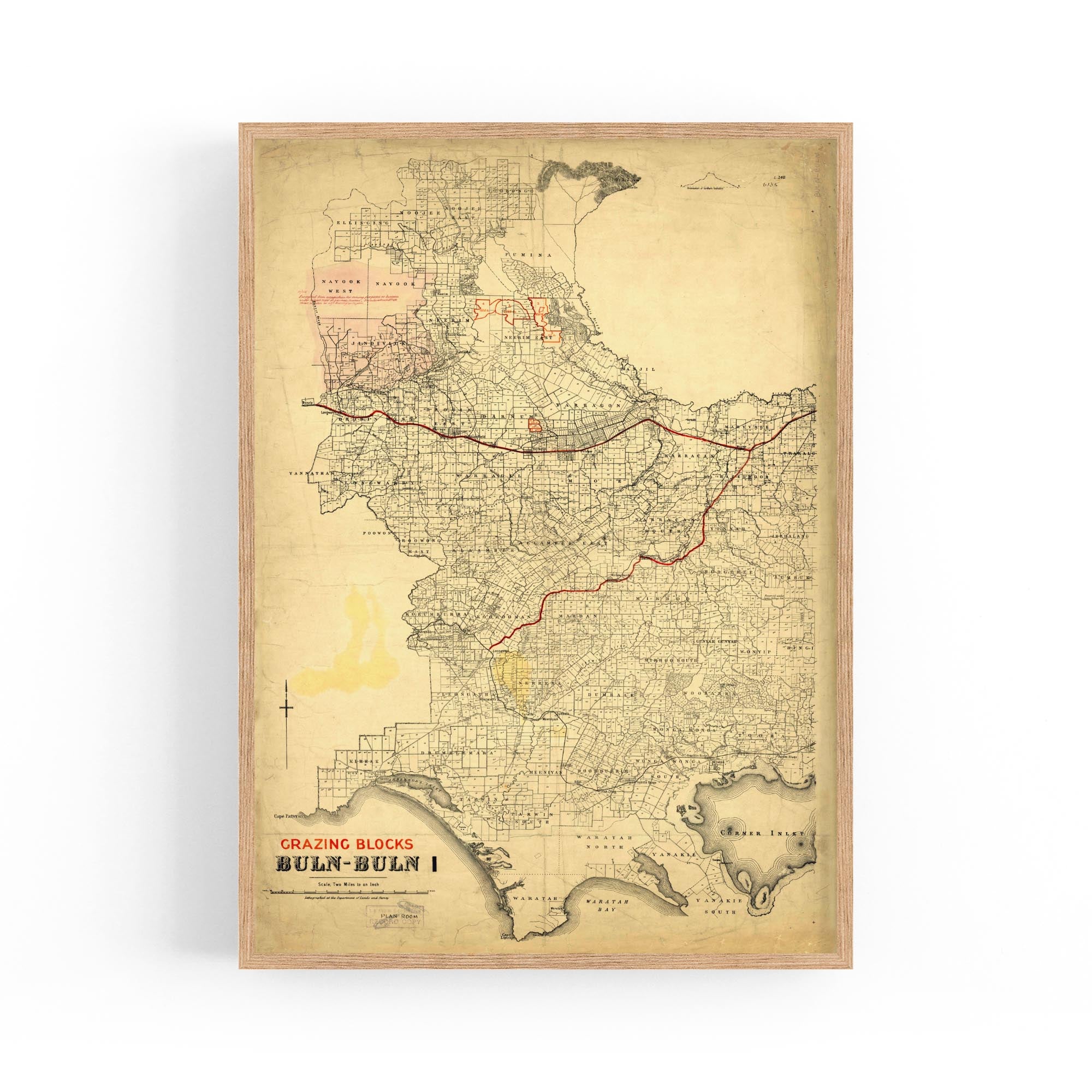 1890's Vintage Map of Moe & Surrounds, Victoria Australia – Vintage Maps