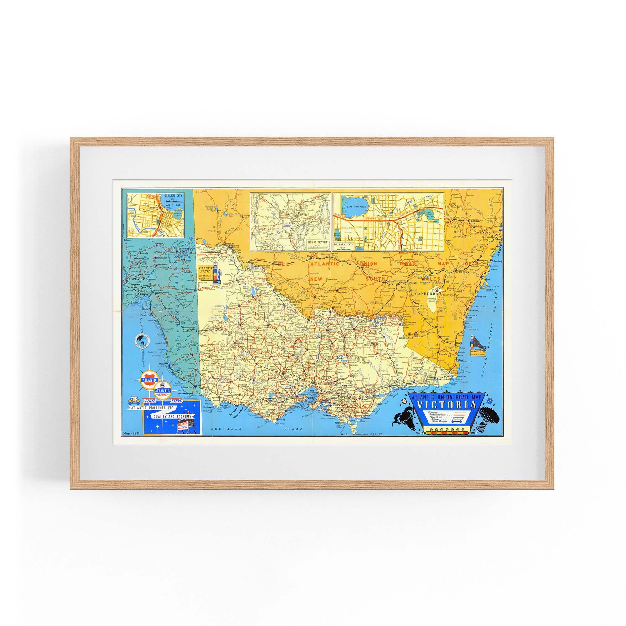 1937 Vintage Map of Victoria, Australia – Vintage Maps