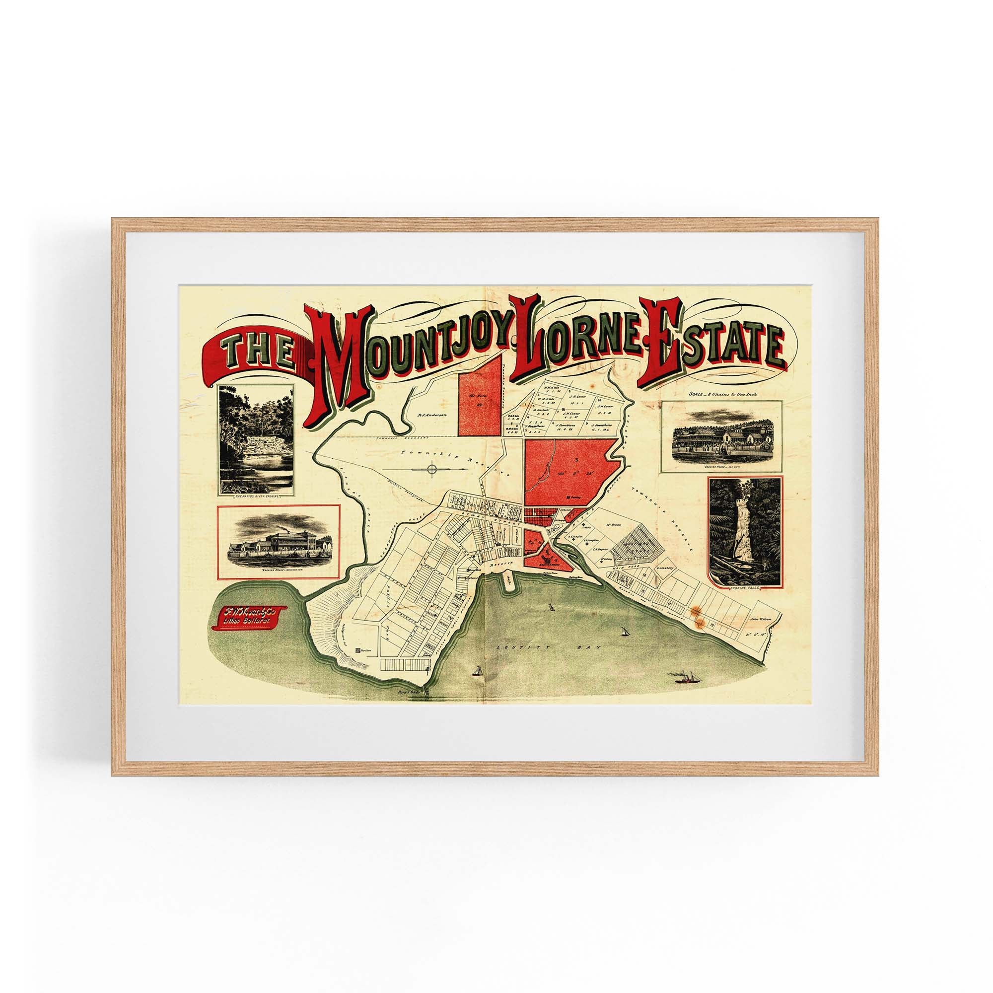 1880's Vintage Map of Lorne, Victoria Australia – Vintage Maps