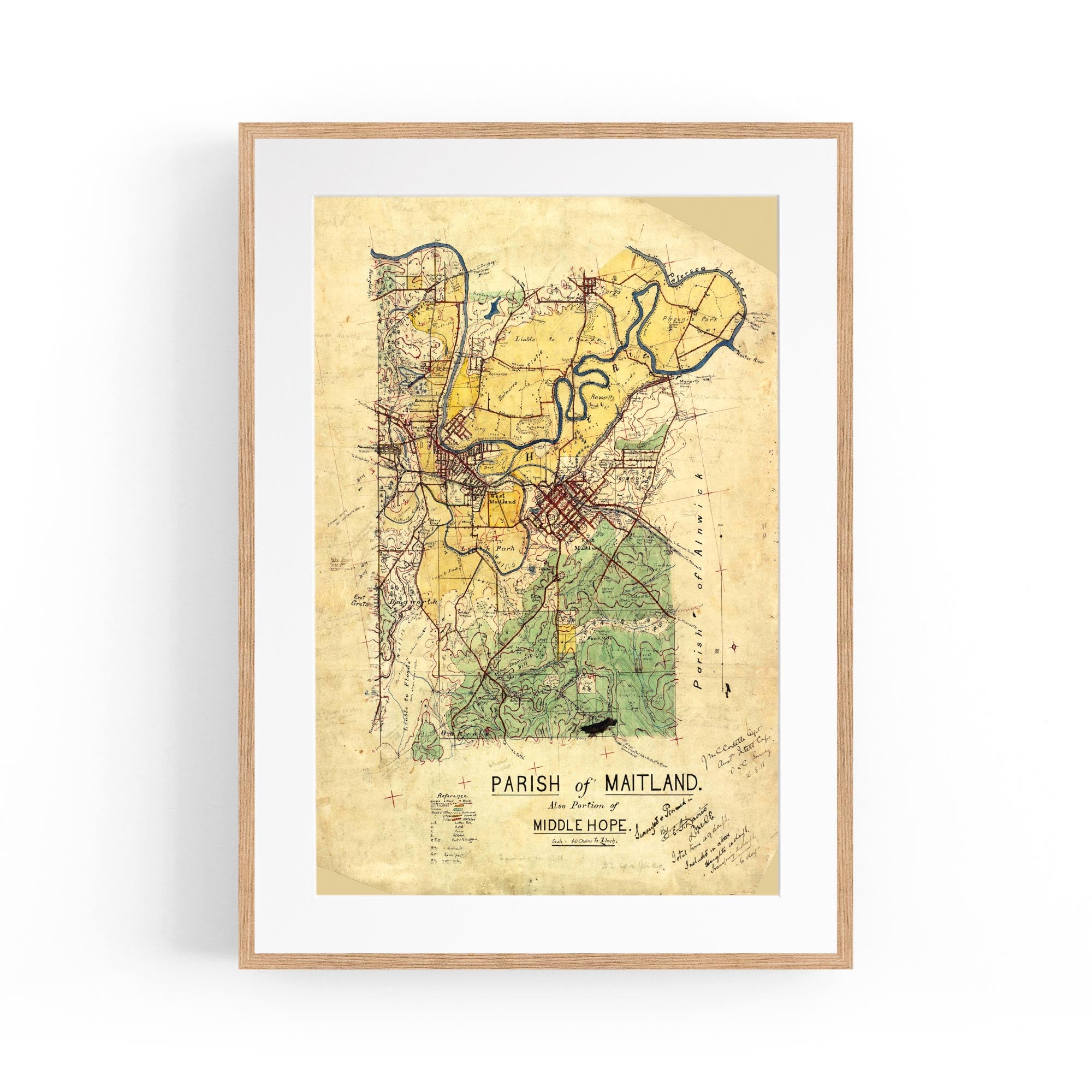 1911 Map of Maitland, New South Wales – Vintage Maps