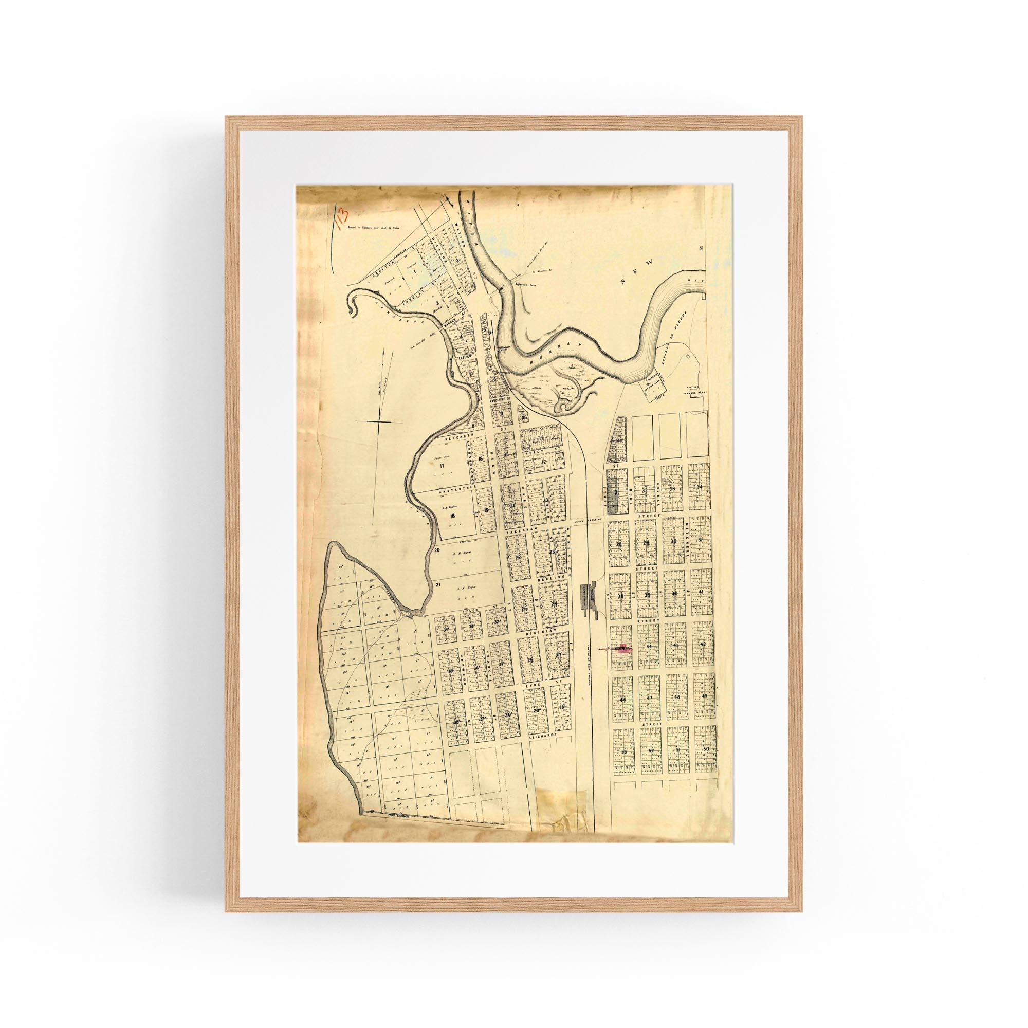 1800's Vintage Map of Echuca, Victoria Australia – Vintage Maps