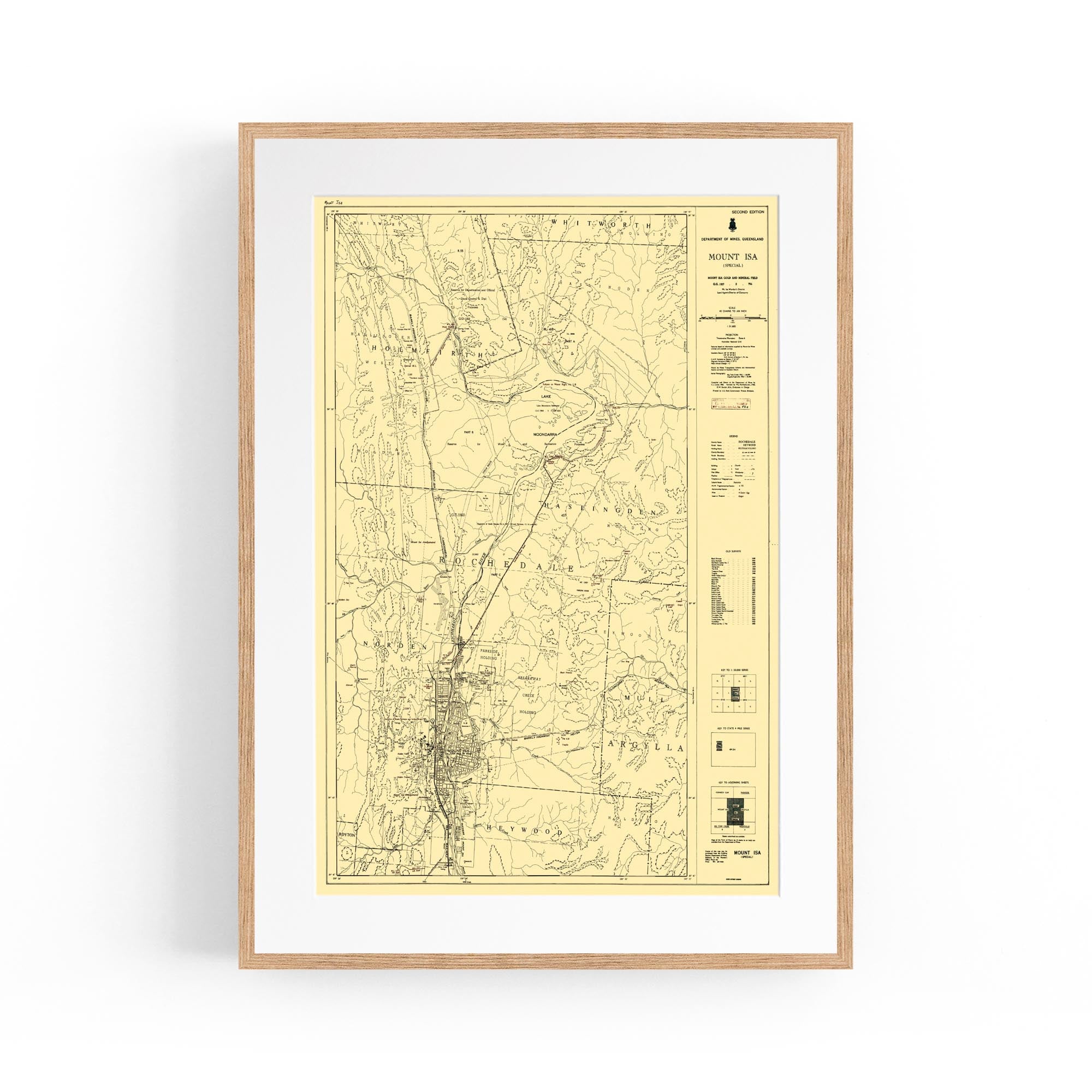 1966 Map of Mount Isa, Queensland – Vintage Maps