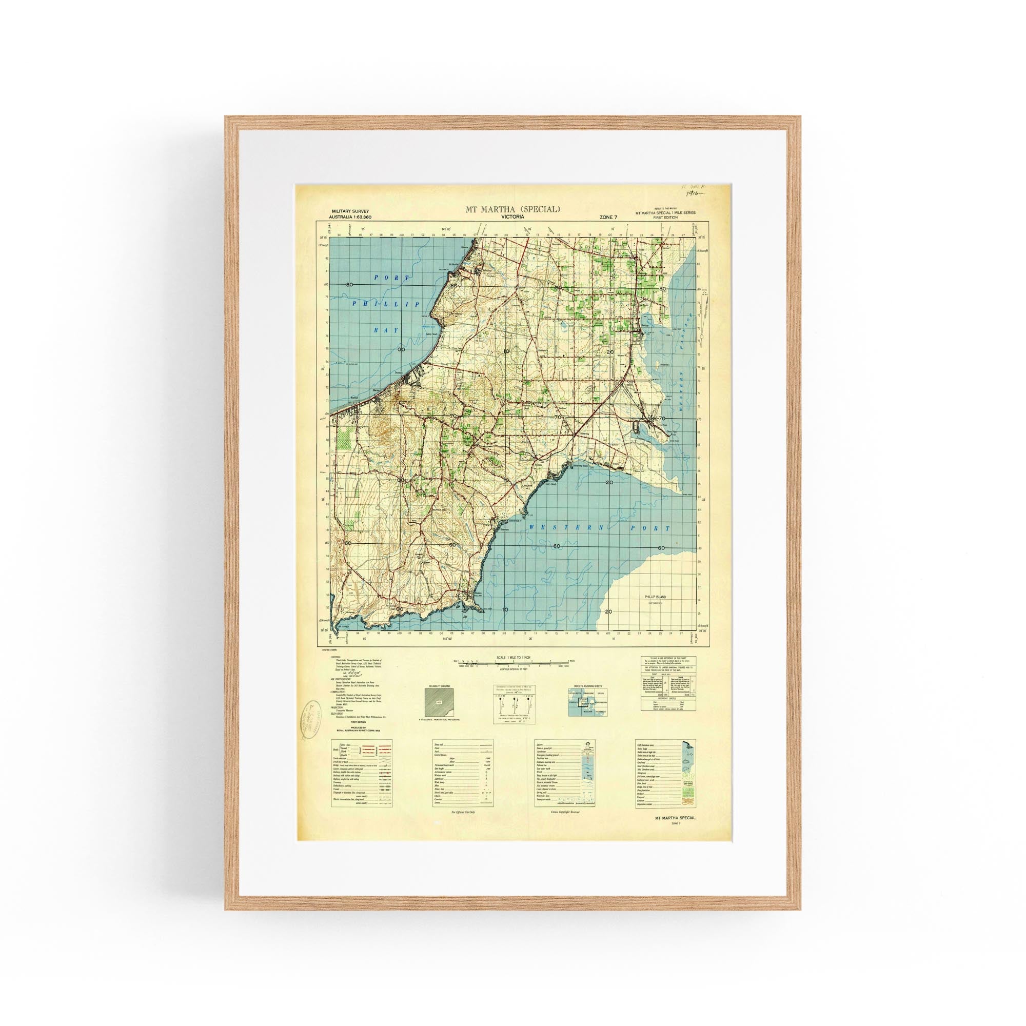 Mount Martha, Victoria Australia Vintage Map #19 (1953) – Vintage Maps