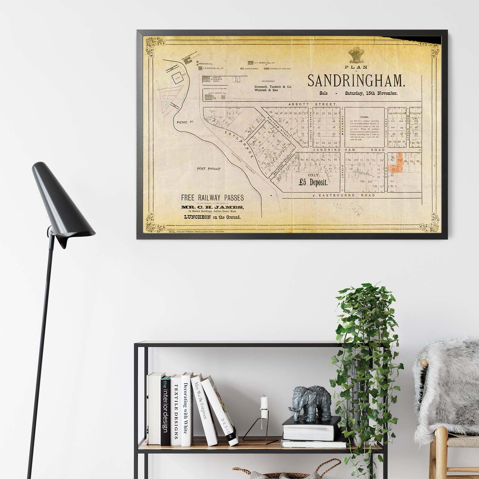 Sandringham, Victoria Australia Vintage Map #9 (1884) – Vintage Maps