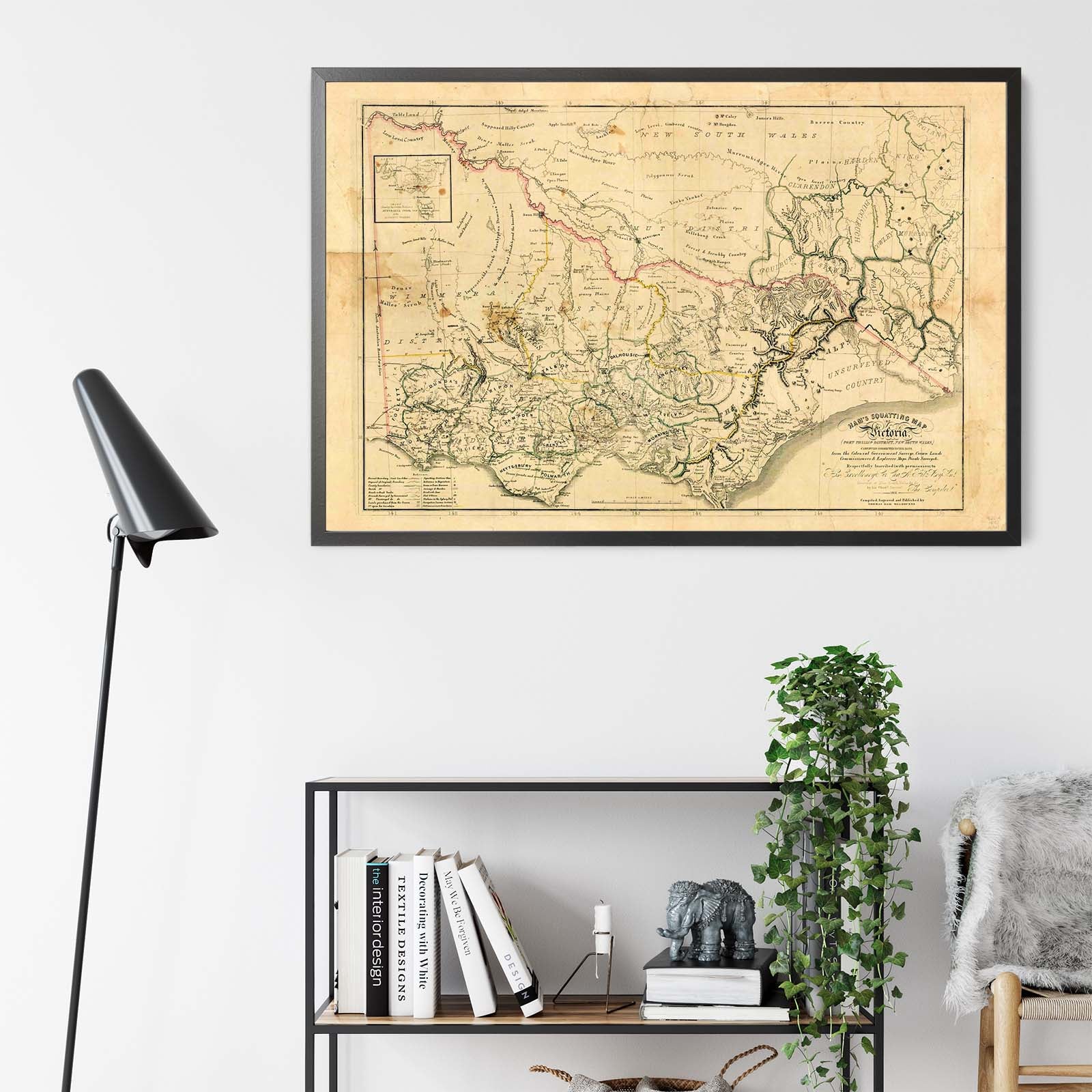 Map of Victoria, Australia #91 (1851) – Vintage Maps