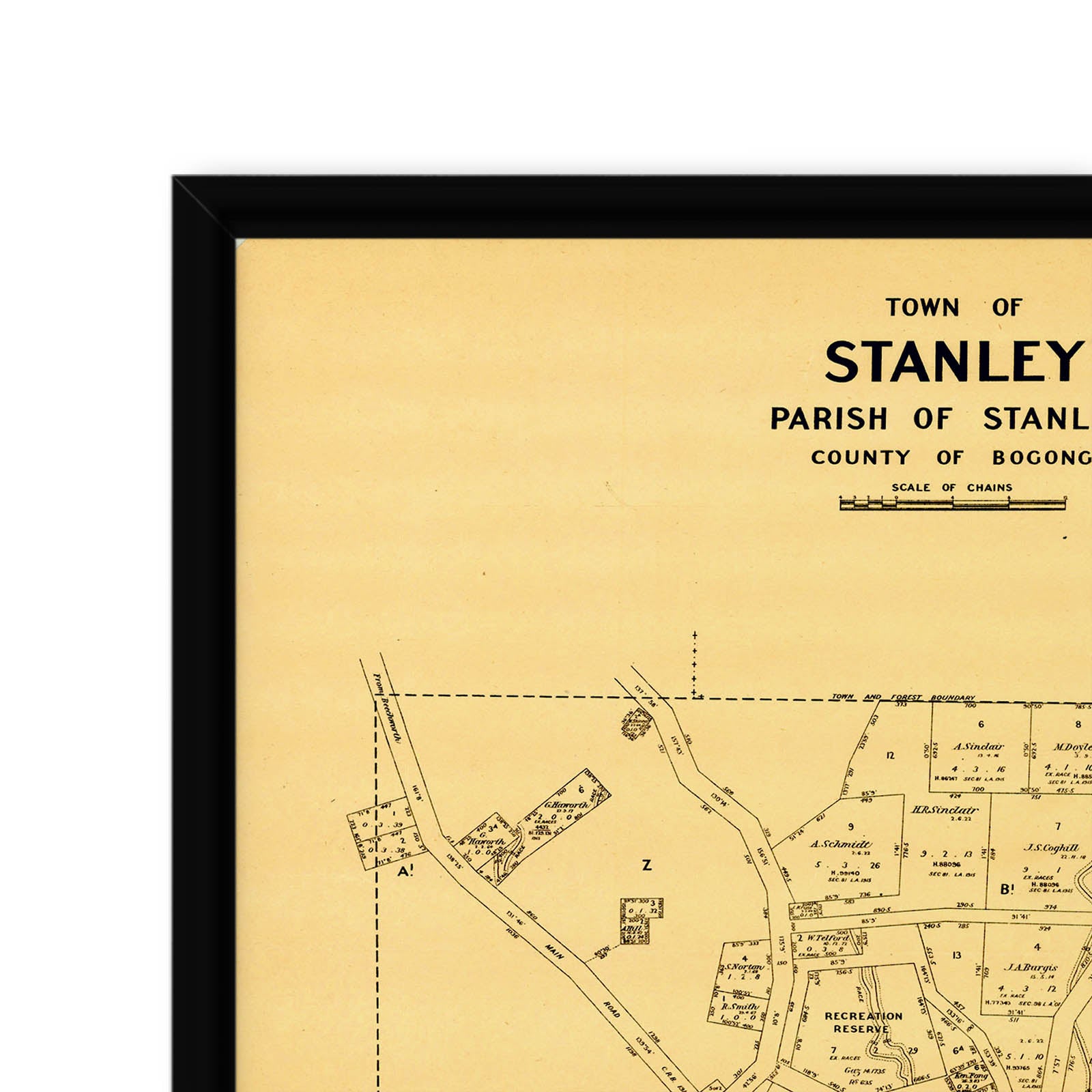 Stanley, Victoria Australia Vintage Map #4 (1927) – Vintage Maps