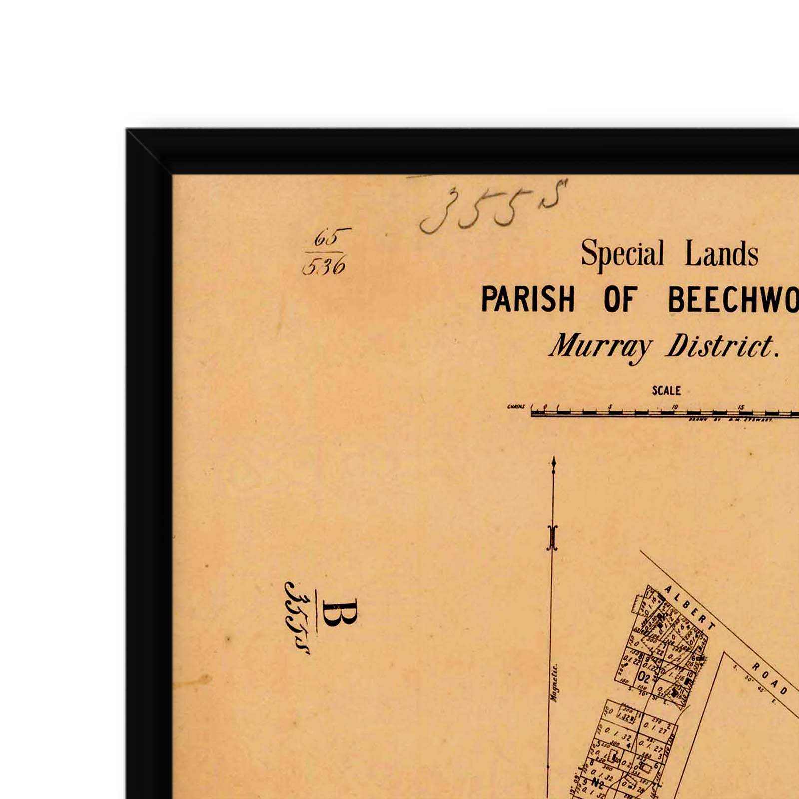 Beechworth, Victoria Australia Vintage Map #6 (1866) – Vintage Maps